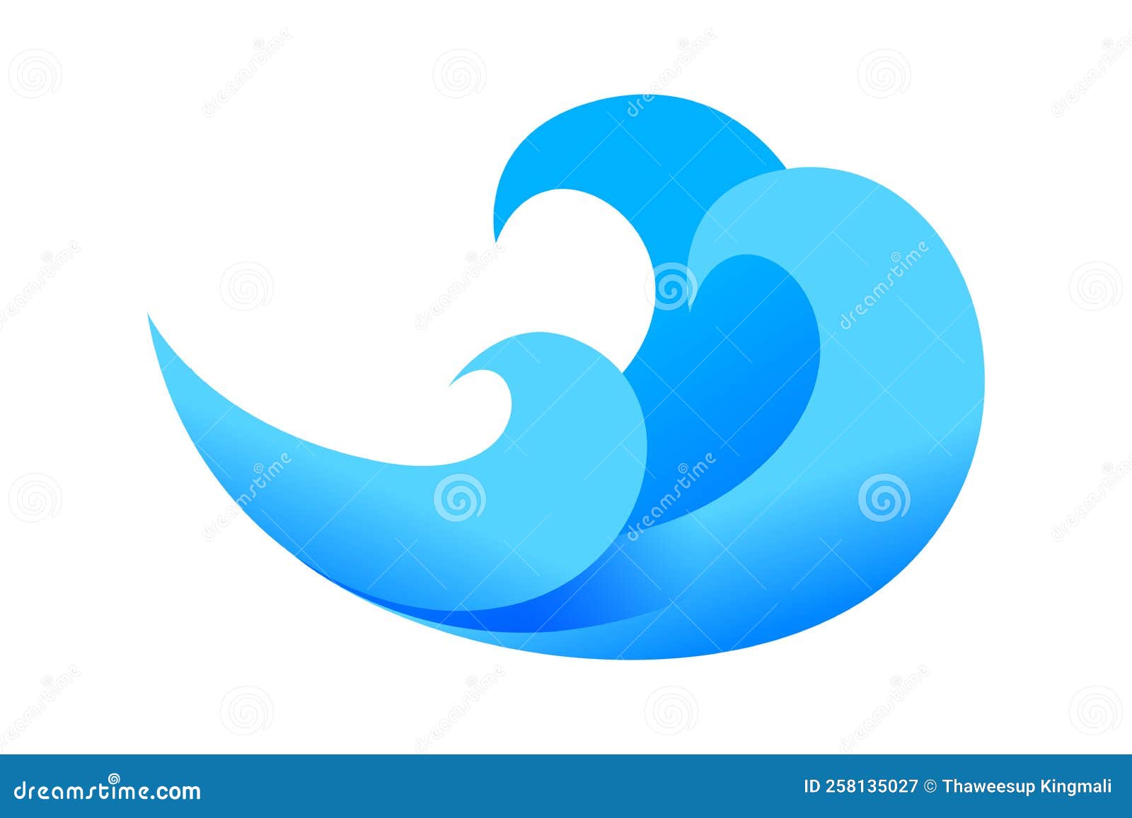 Water Wave Graphic Simple, Ocean Wave Symbol, Aqua Icon Stock Vector ...