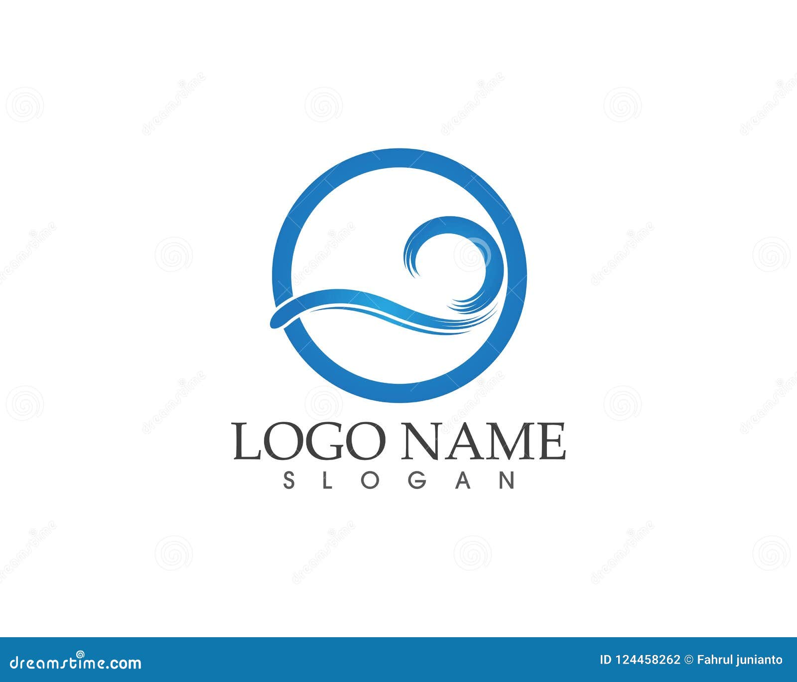 Water Wave Icon Logo Vector Stock Vector - Illustration of line, clean ...