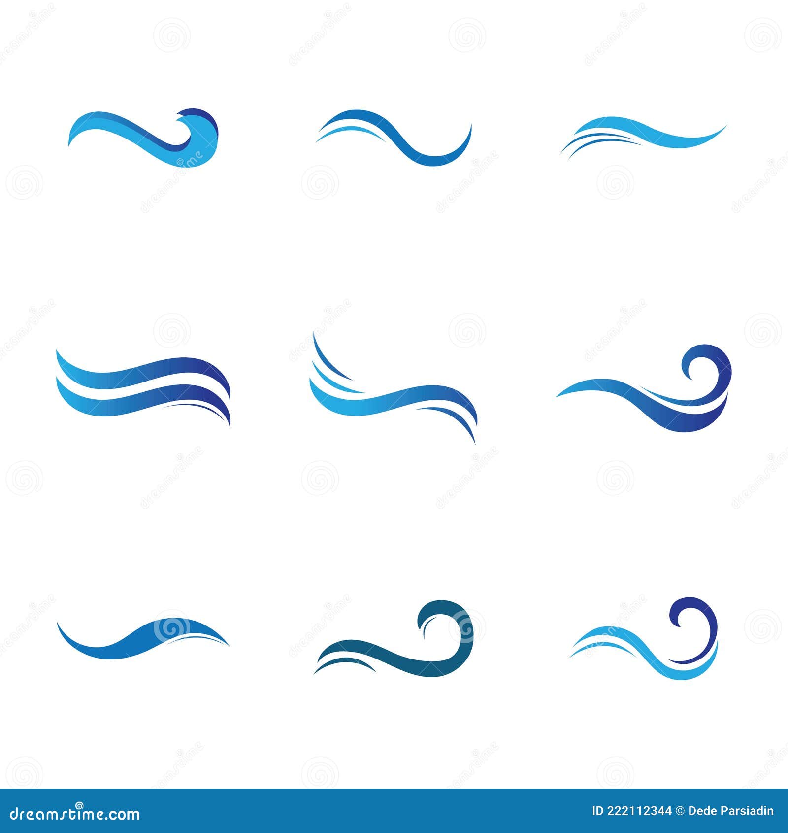 Water wave icon vector stock vector. Illustration of ocean - 222112344