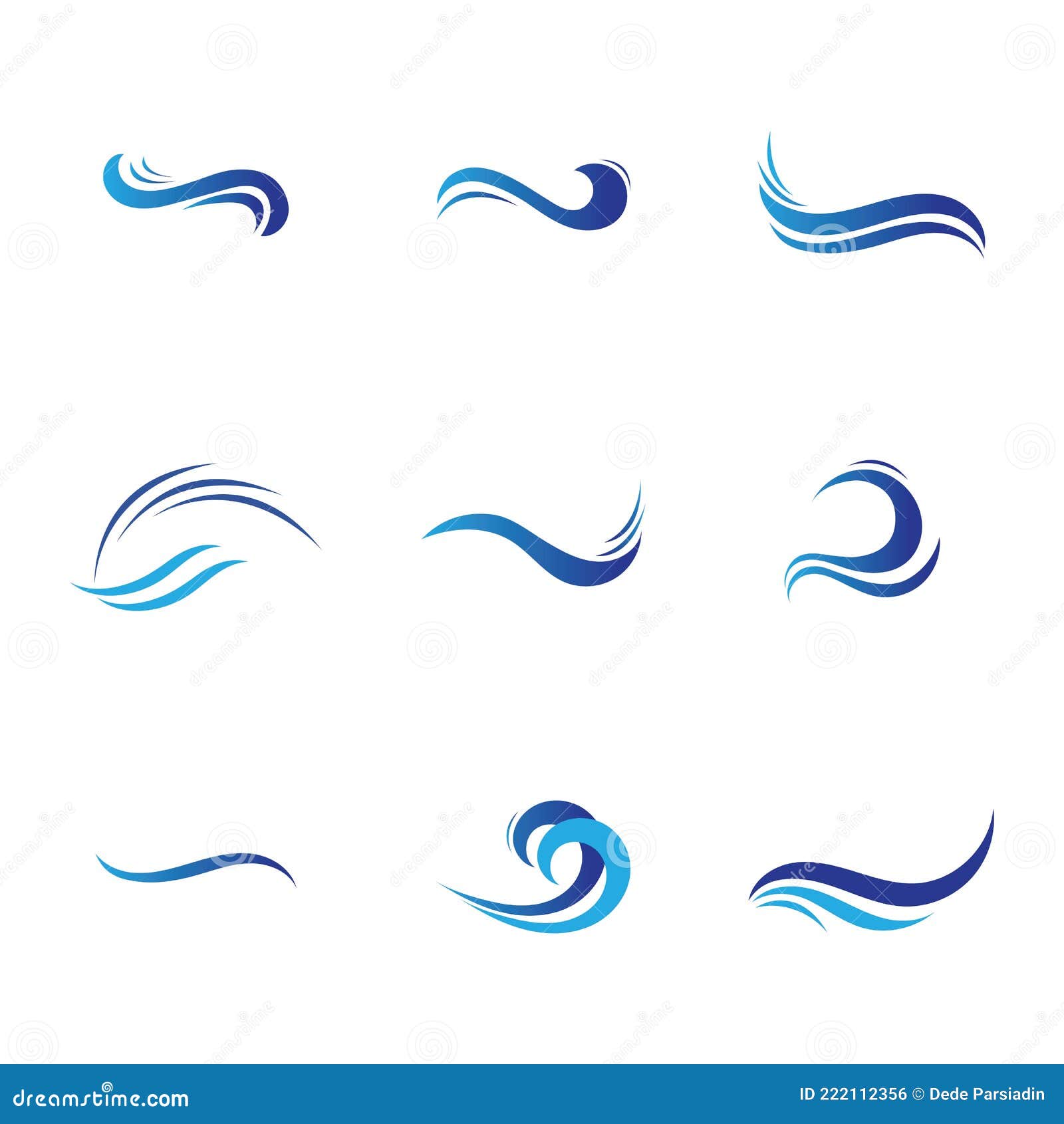 Water wave icon vector stock vector. Illustration of beach - 222112356