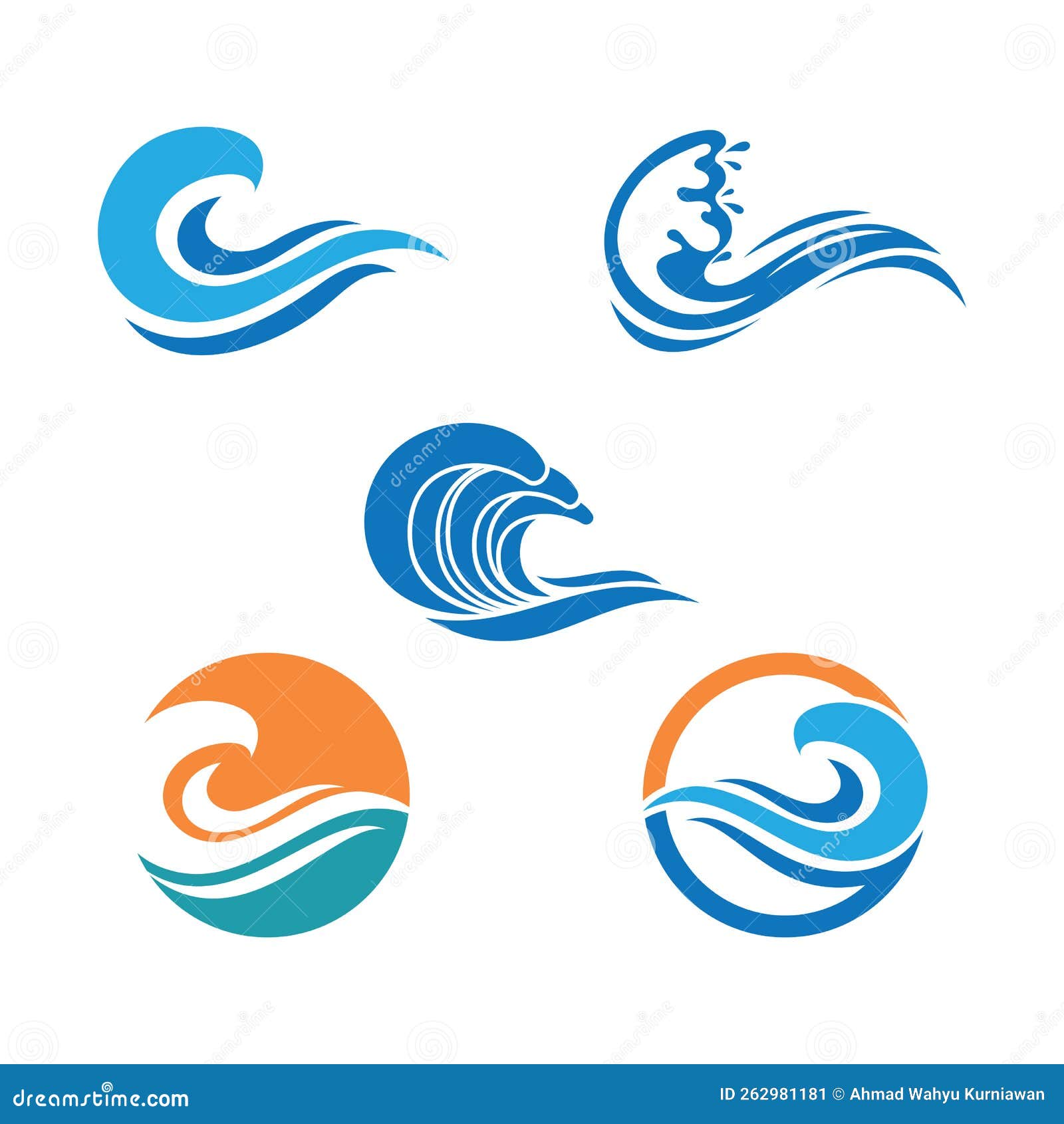 Water Wave illustration stock vector. Illustration of identity - 262981181