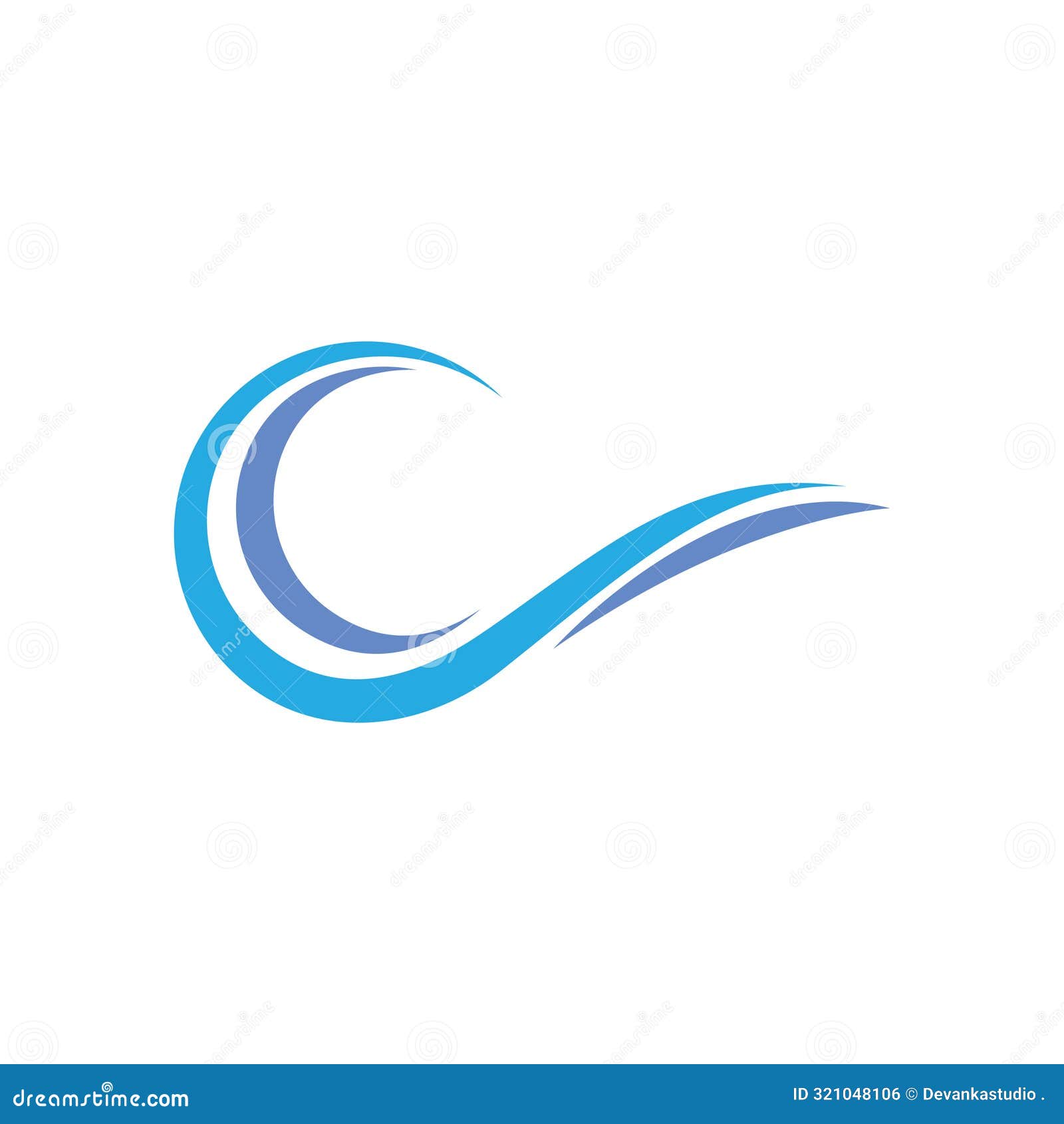 Water Wave illustration stock vector. Illustration of element - 321048106