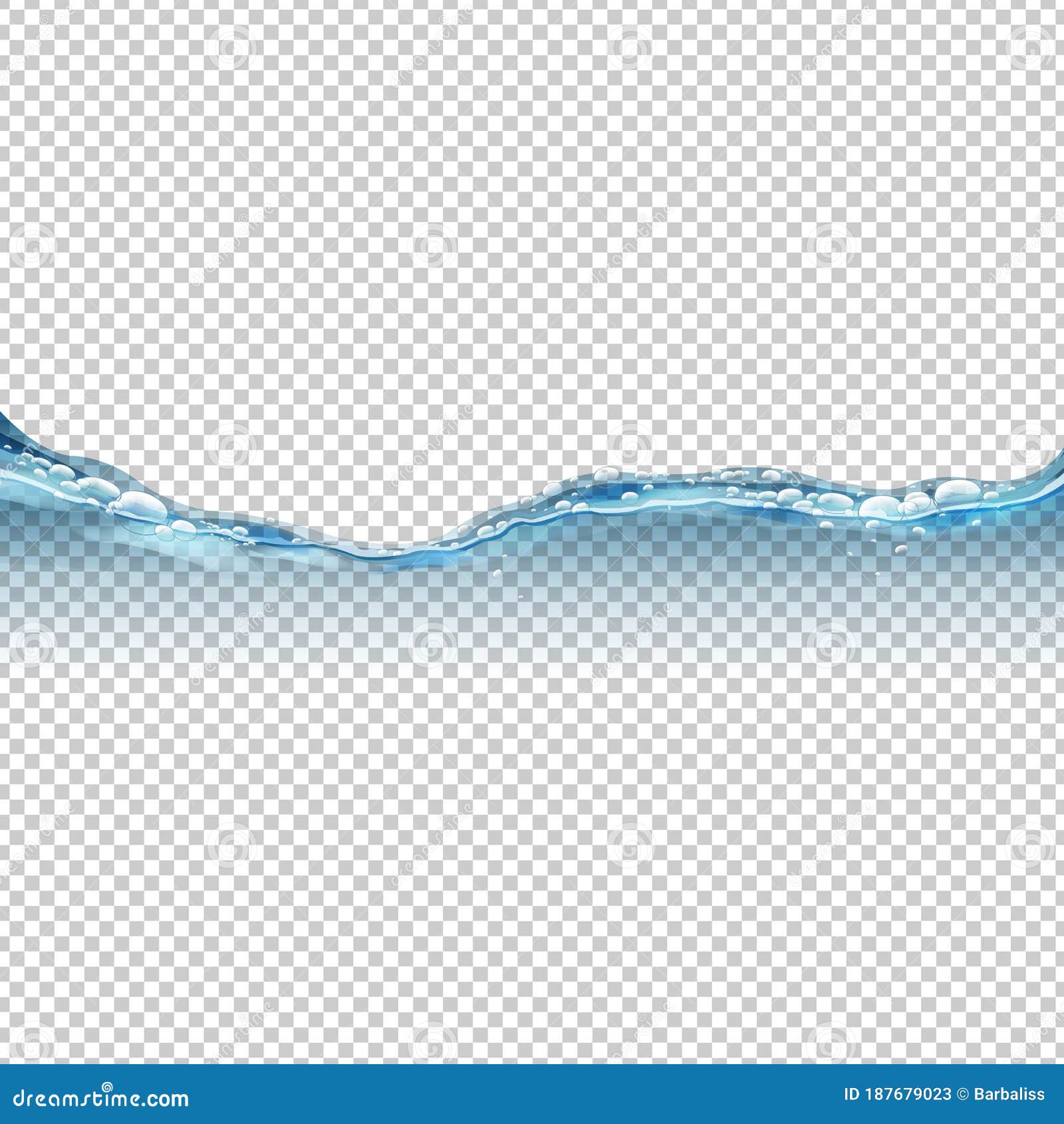 Water Wave Isolated Transparent Background Stock Vector - Illustration ...
