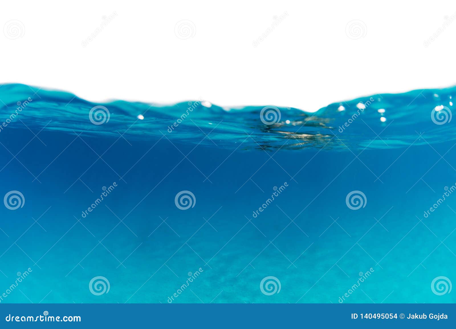 Water Wave Isolated on White Background Stock Photo - Image of ...