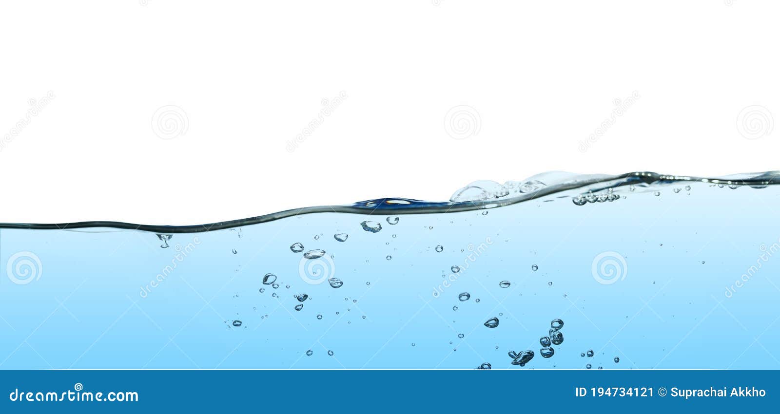 Water Wave Isolated on White Background Stock Image - Image of liquid ...