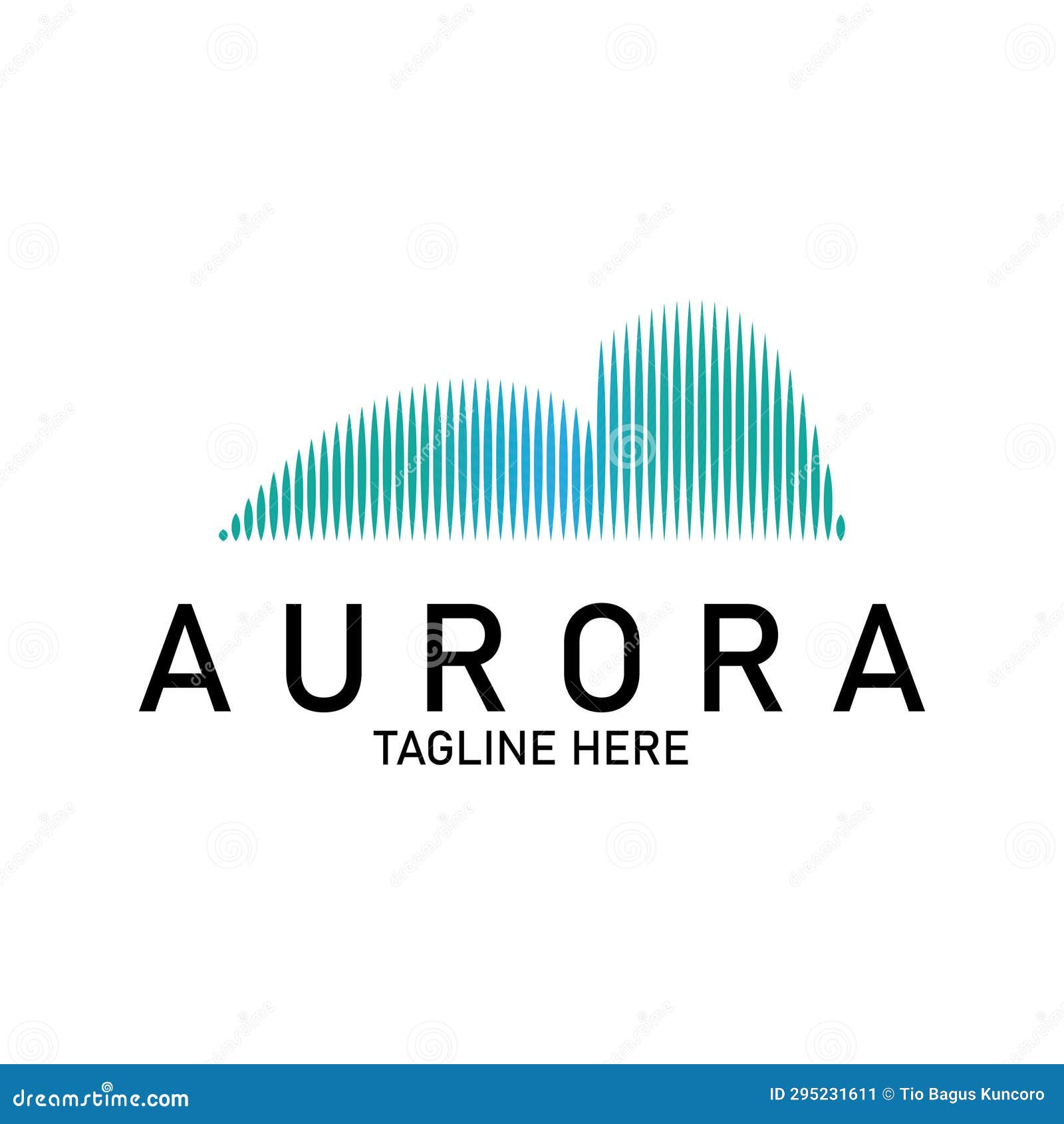 Aurora Logo Light Sky Astronomy Vector Design Stock Illustration ...