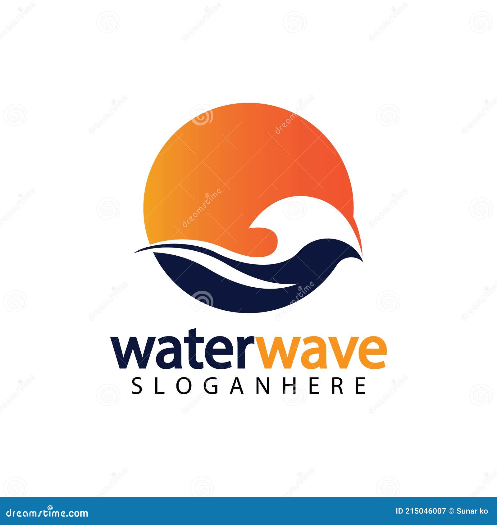 Water Wave Logo Design Template Stock Vector - Illustration of surfing ...