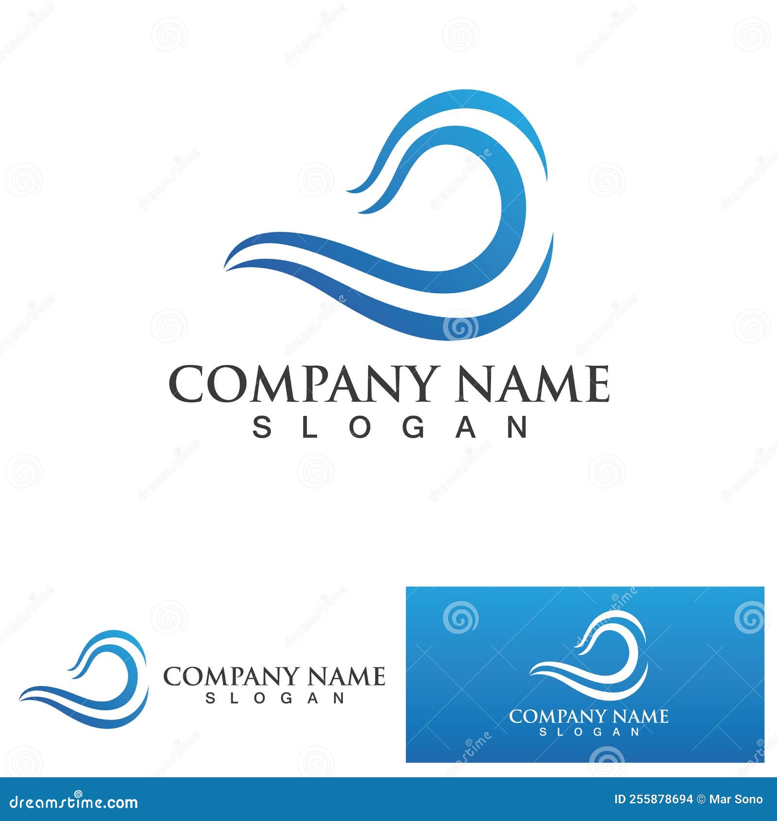Water Wave Logo Design Template Stock Vector - Illustration of splash ...