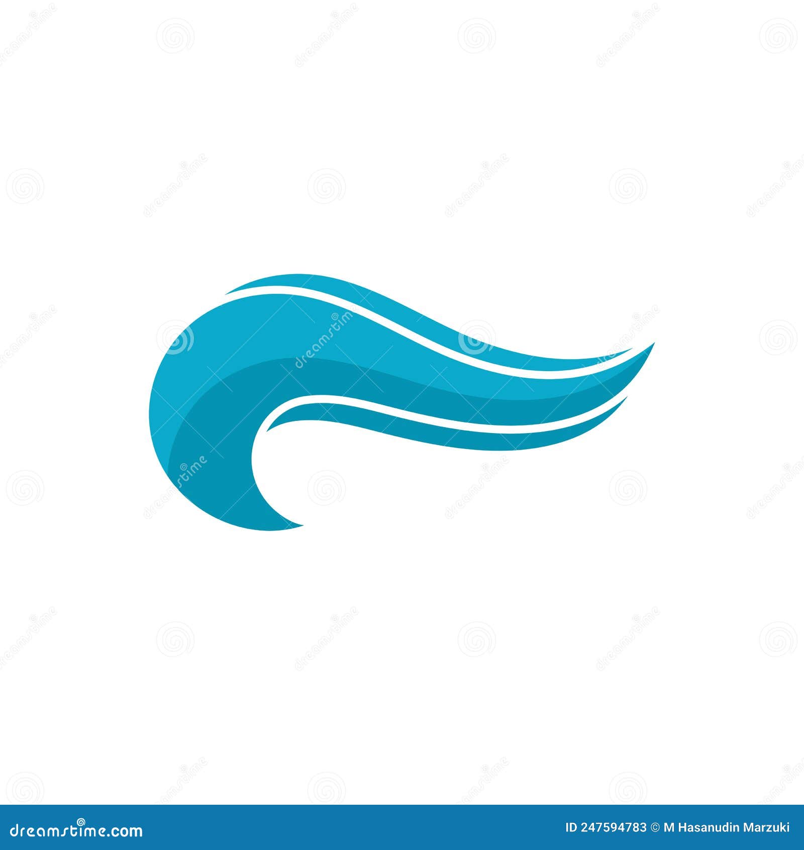 Water wave Logo stock vector. Illustration of board - 247594783