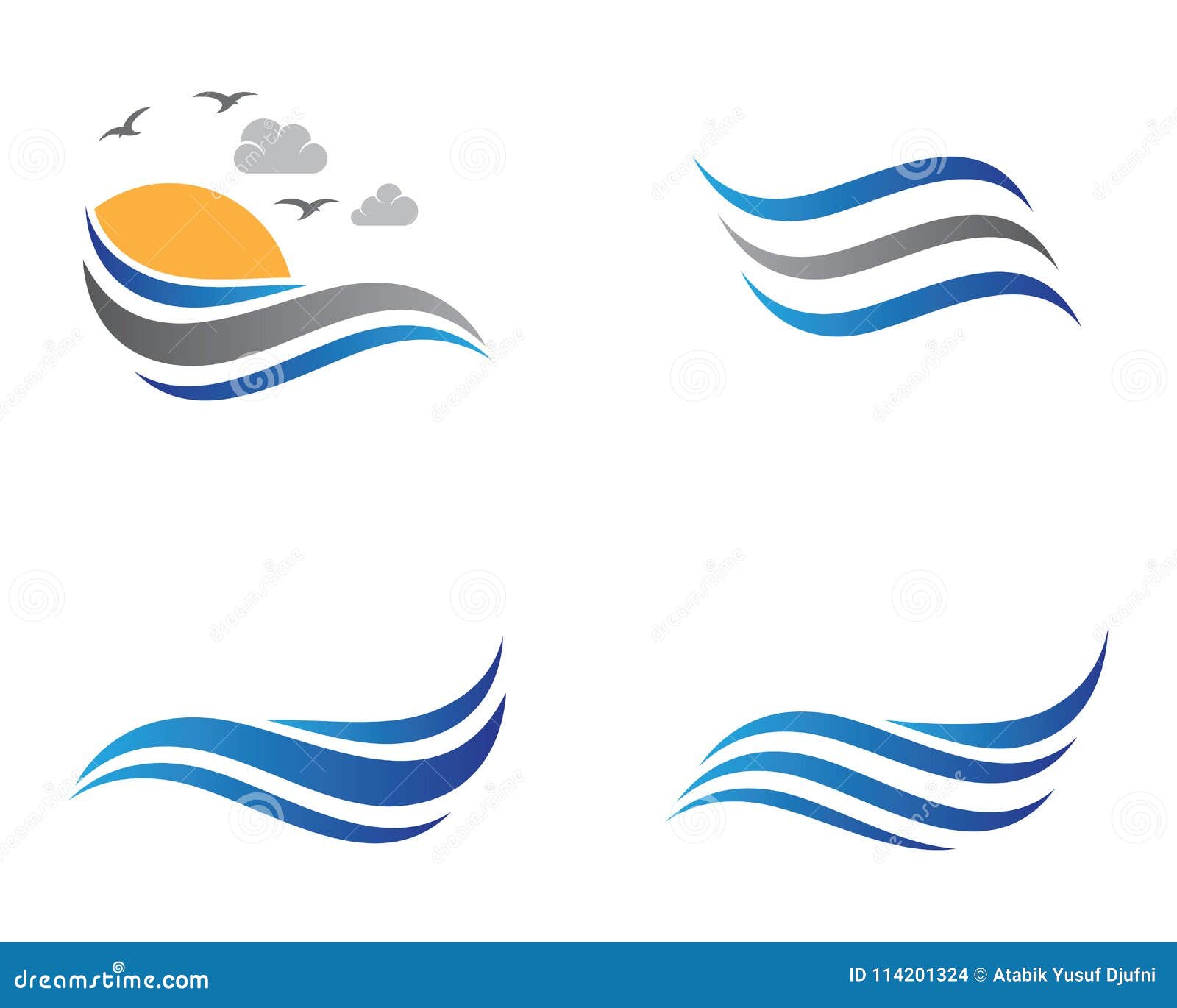 Wave vector icon stock vector. Illustration of element - 114201324