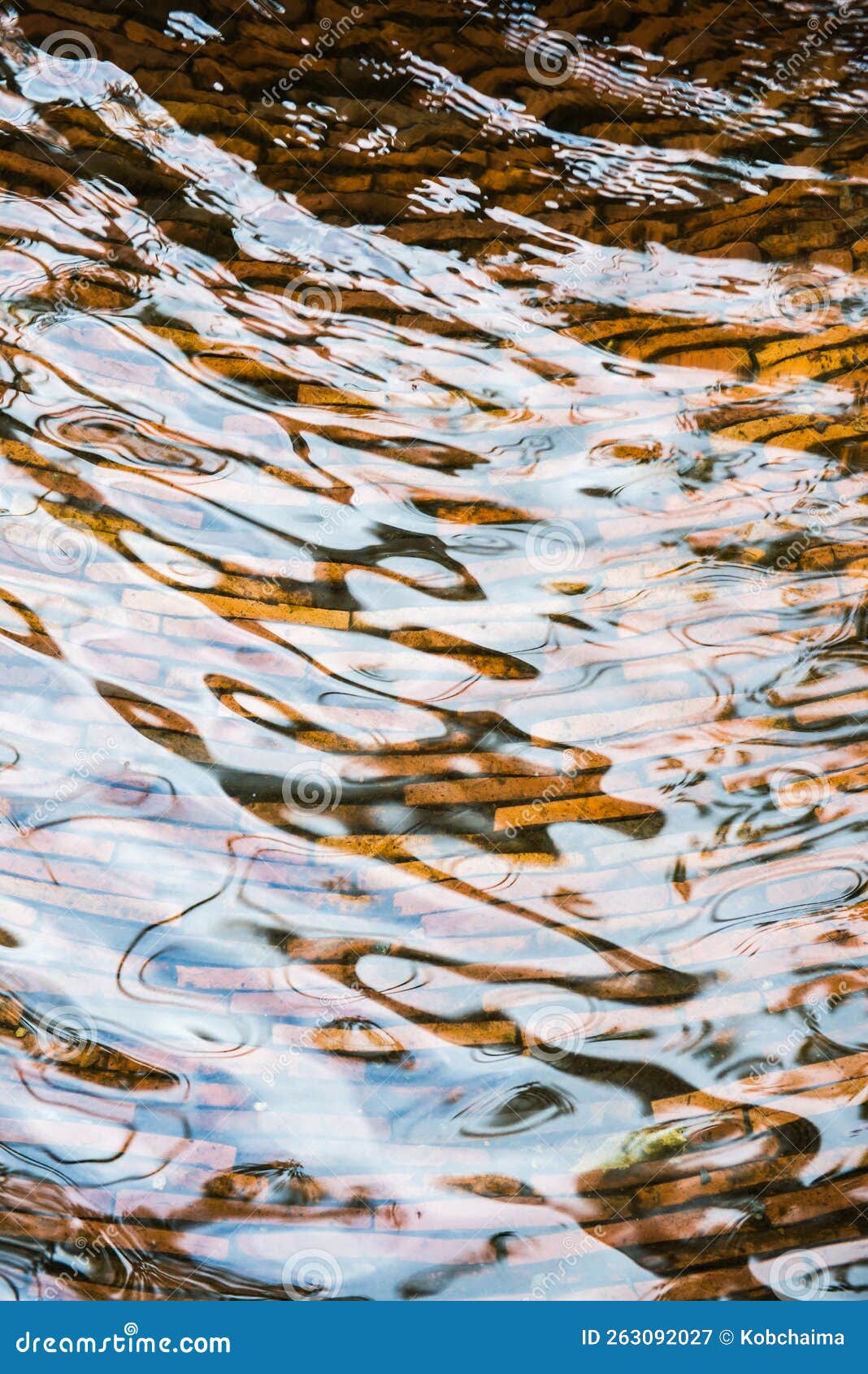 Water wave in pond stock image. Image of circular, outside - 263092027