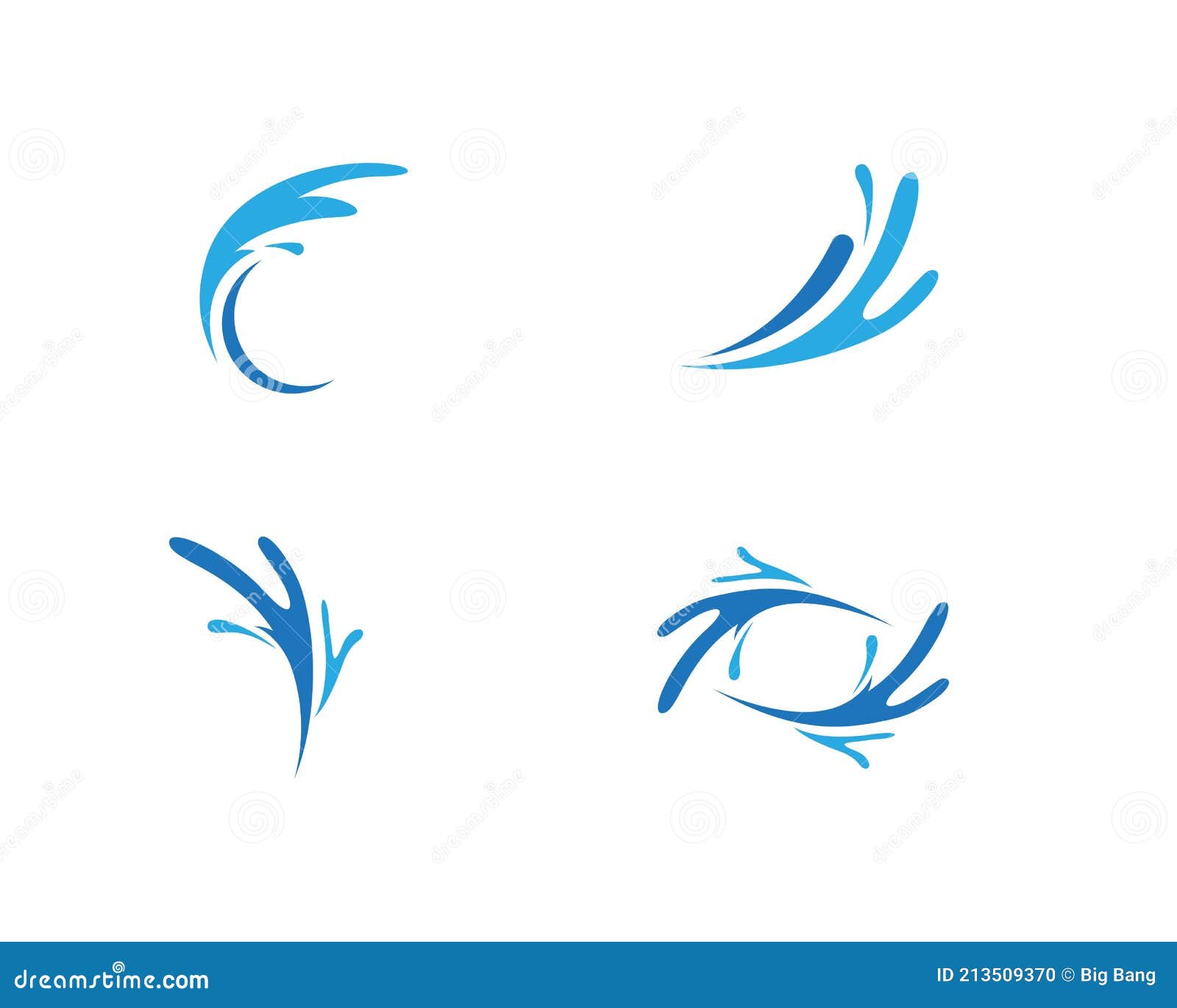 Water Wave Spash Logo Vector Symbol and Icon Stock Vector ...