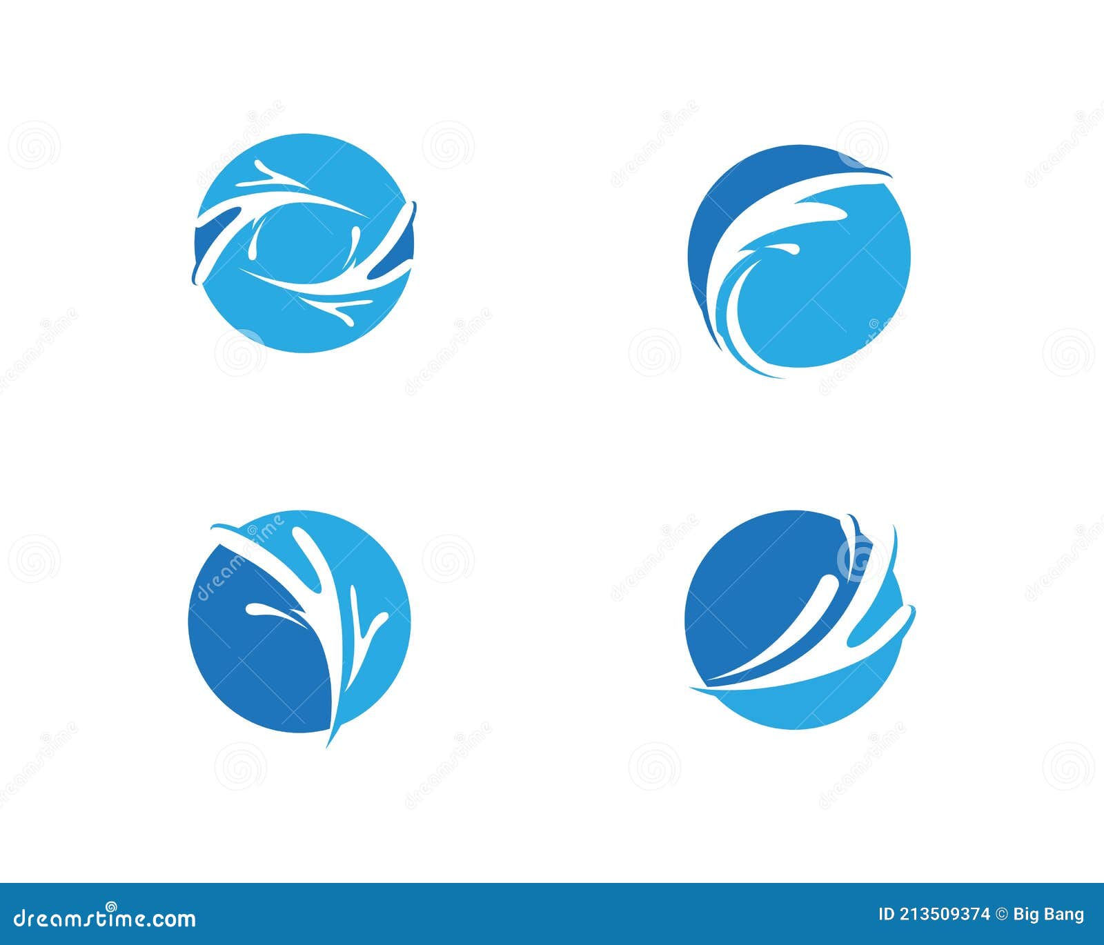 Water Wave Spash Logo Vector Symbol and Icon Stock Vector ...