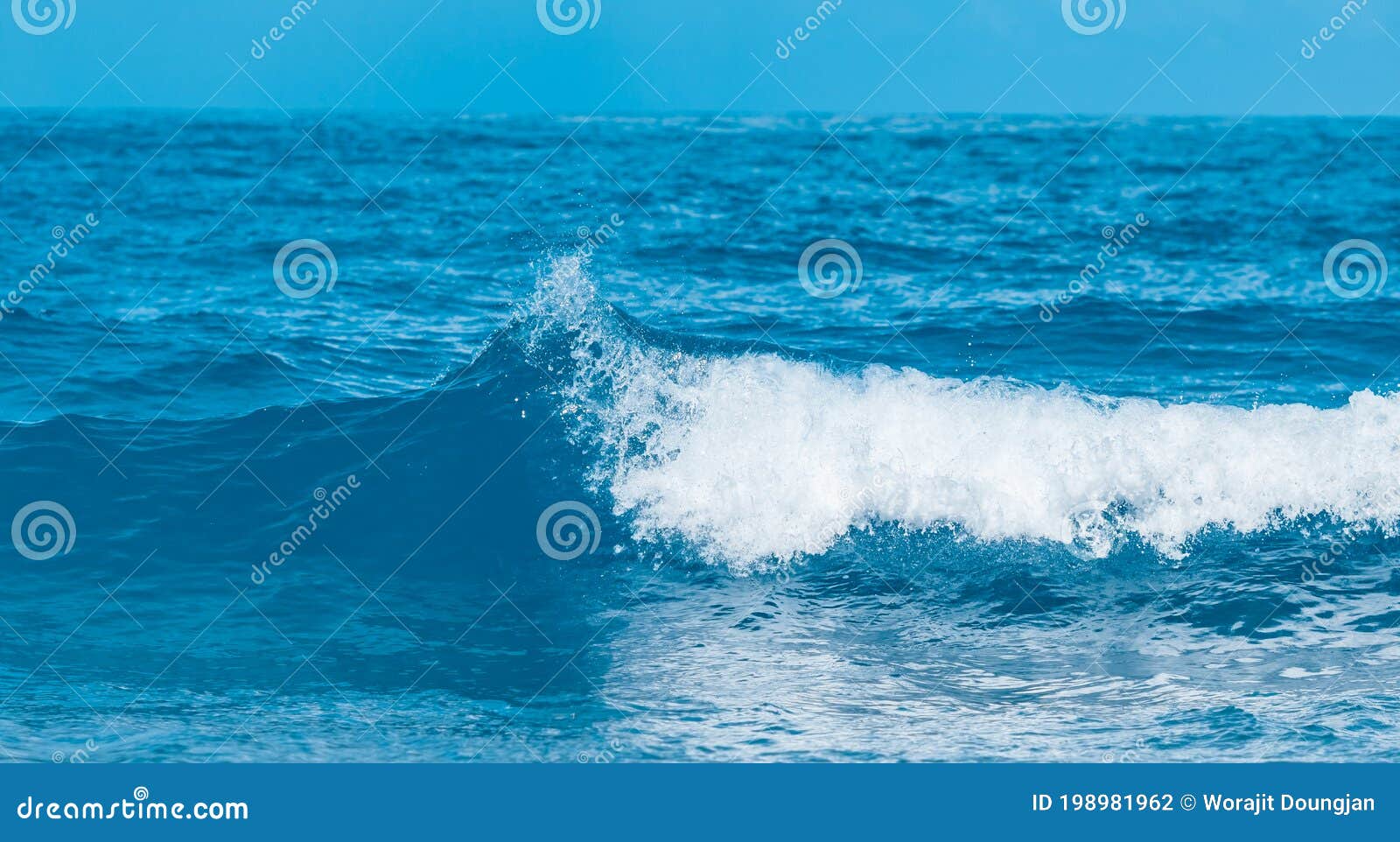 Water Wave Splash on Blue Sea Background Stock Photo - Image of blue ...
