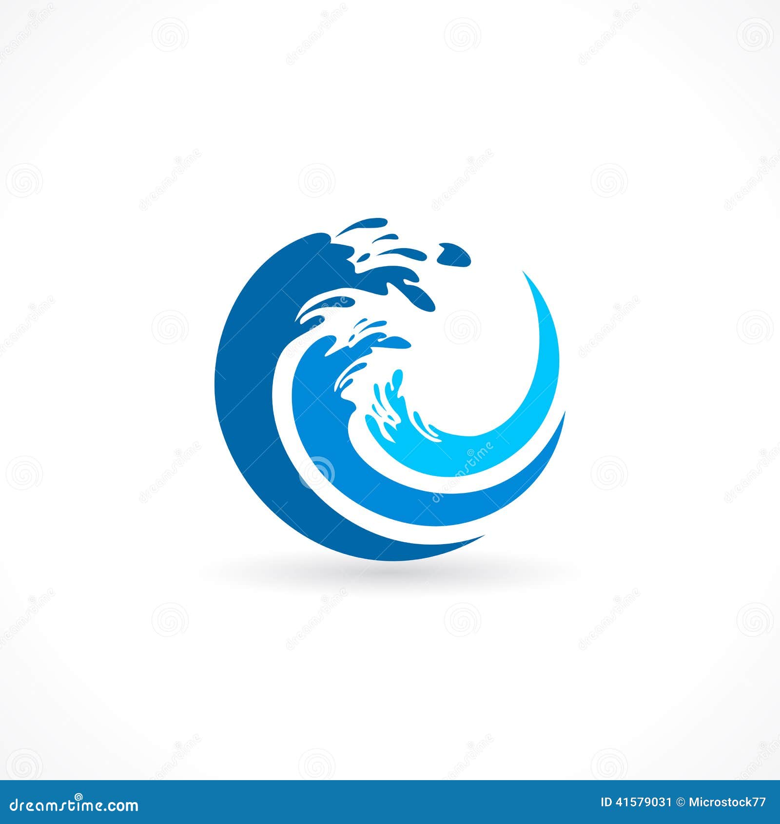 Water wave splash icon stock vector. Illustration of liquid - 41579031
