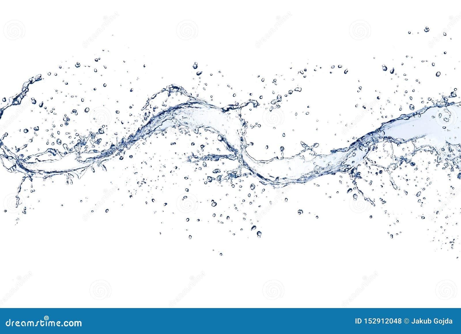Water Wave Splash Isolated on White Background Stock Photo - Image of ...