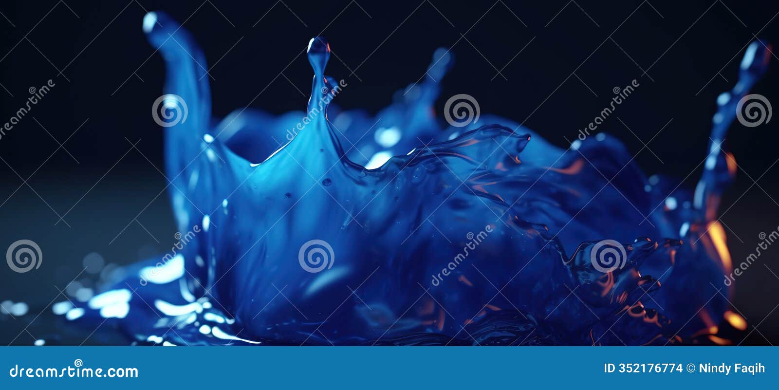 Blue Water Splash Waves Liquid Background Stock Illustration ...