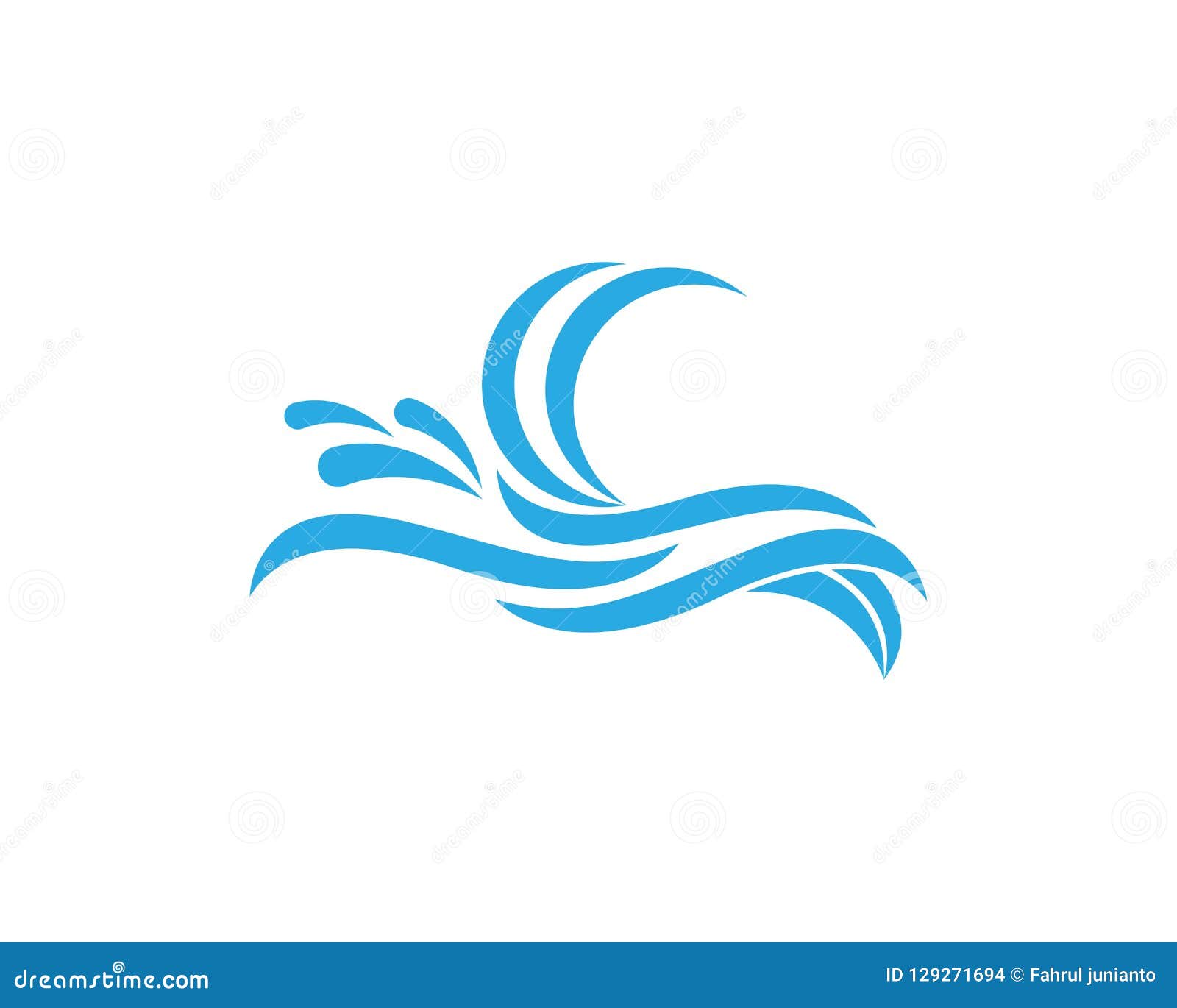 Water Wave Splash Logo Vector Template Stock Vector - Illustration of ...