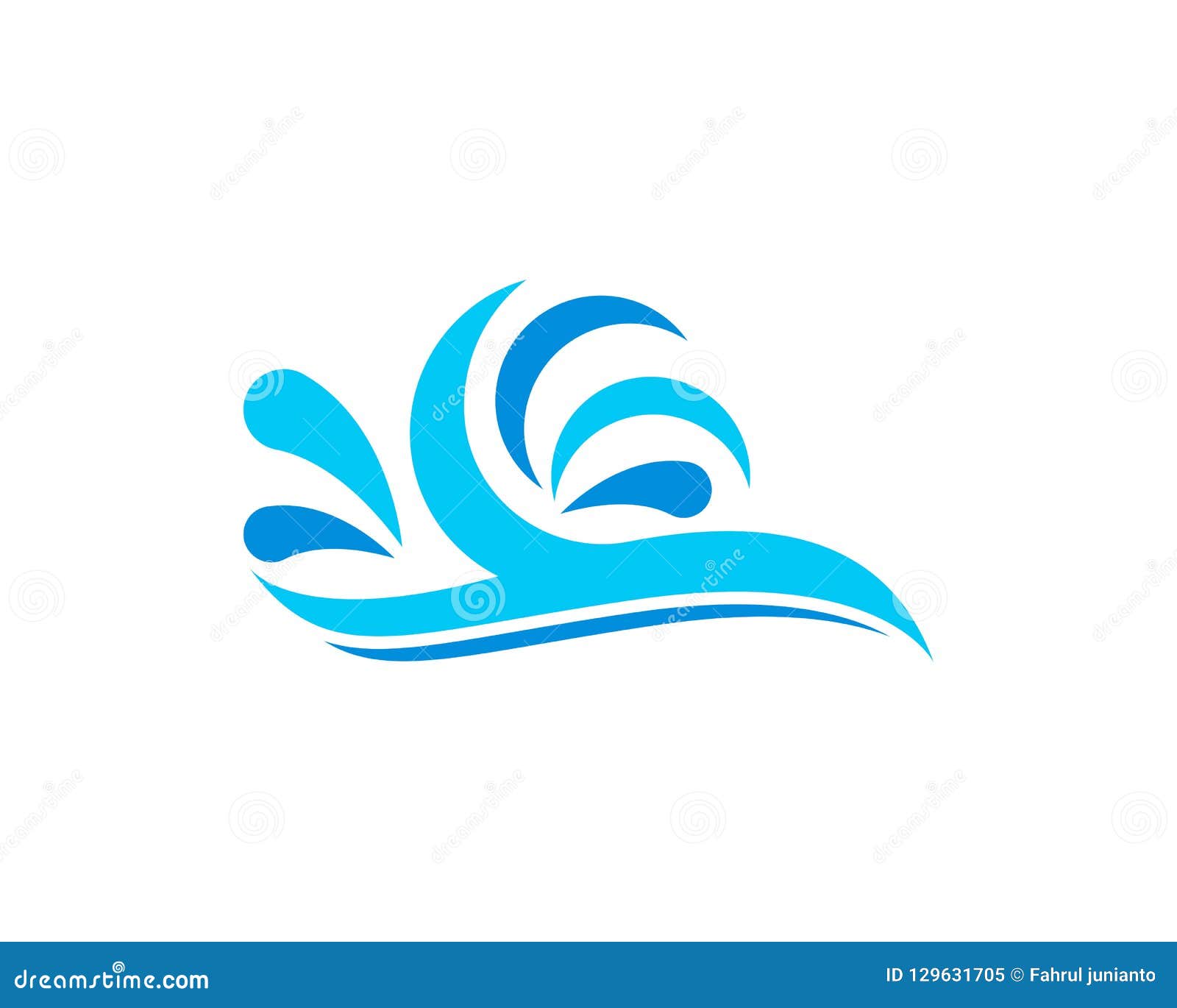 Water Wave Splash Logo Vector Template Stock Vector - Illustration of ...