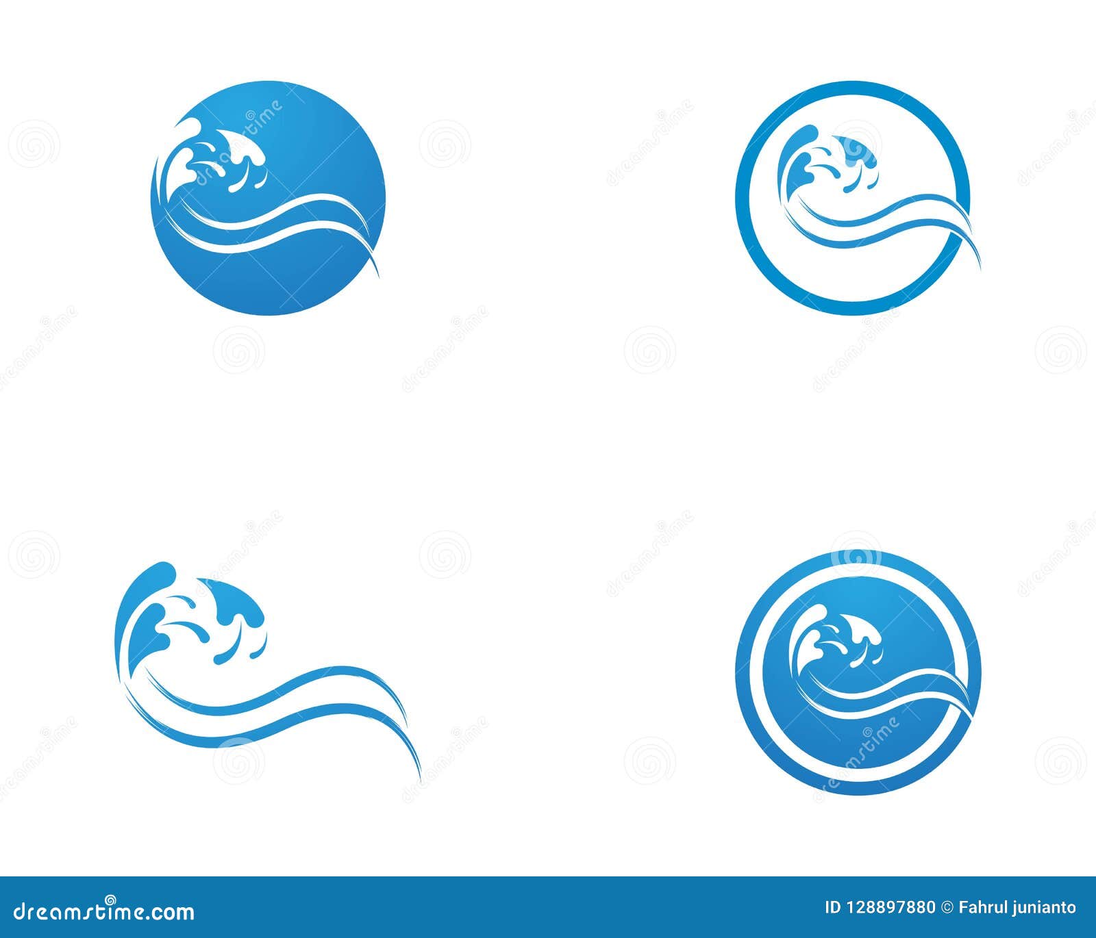 Water Wave Splash Logo Vector Template Stock Vector - Illustration of ...