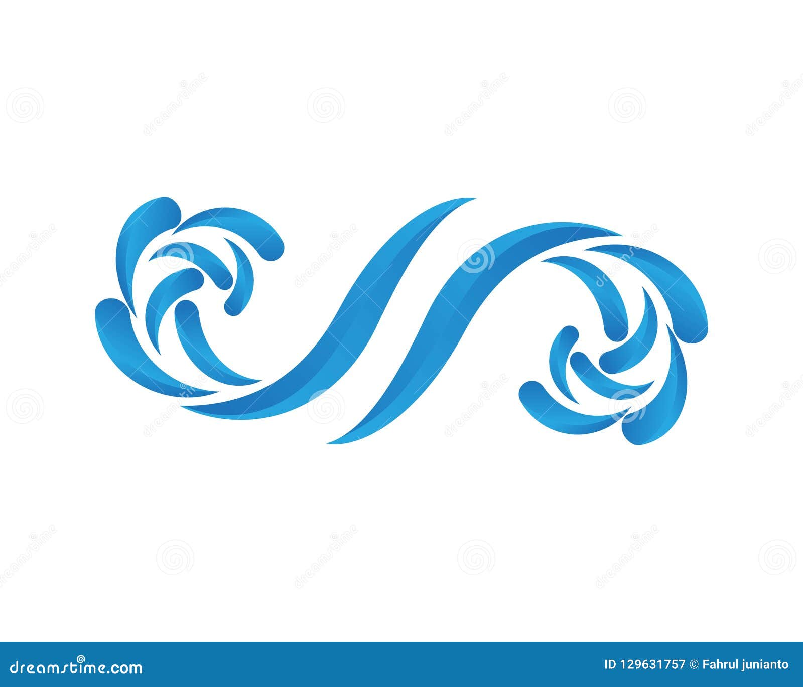 Water Wave Splash Logo Vector Template Stock Vector - Illustration of ...