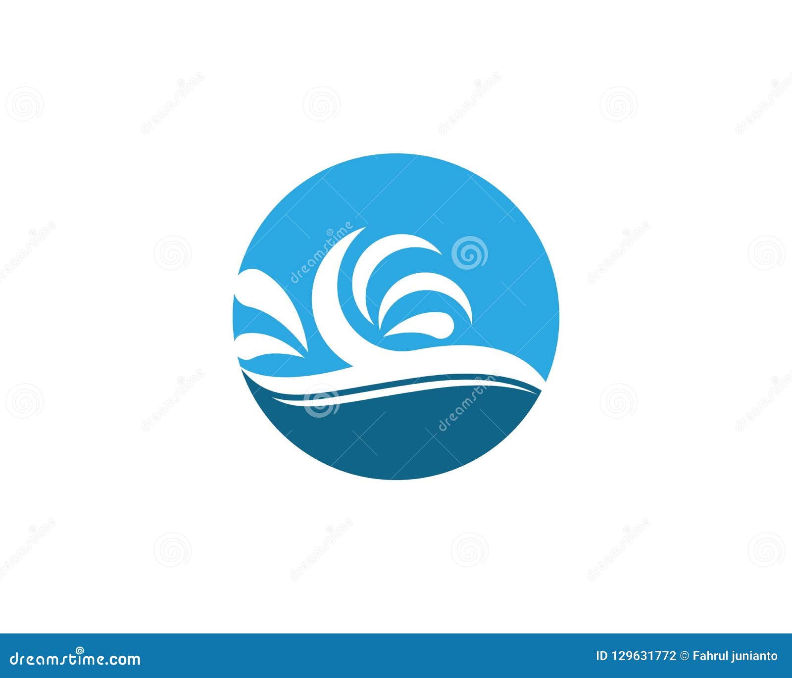Water Wave Splash Logo Vector Template Stock Vector - Illustration of ...