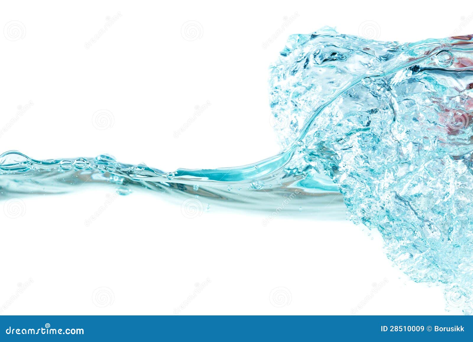 Water Wave and Splash Natural Color Stock Image - Image of close ...