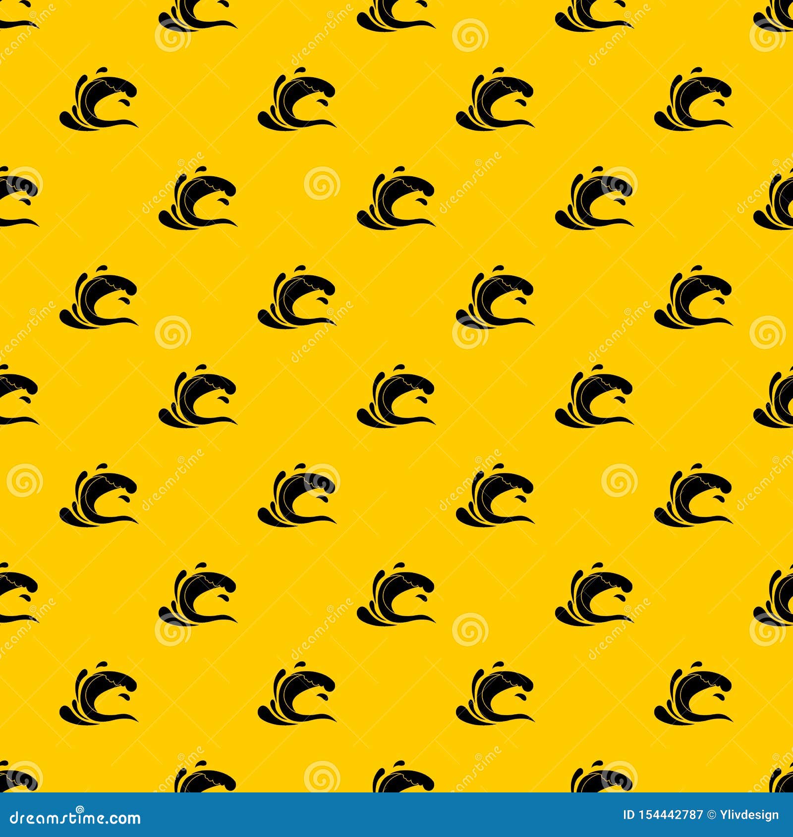 Water Wave Splash Pattern Vector Stock Vector - Illustration of ...