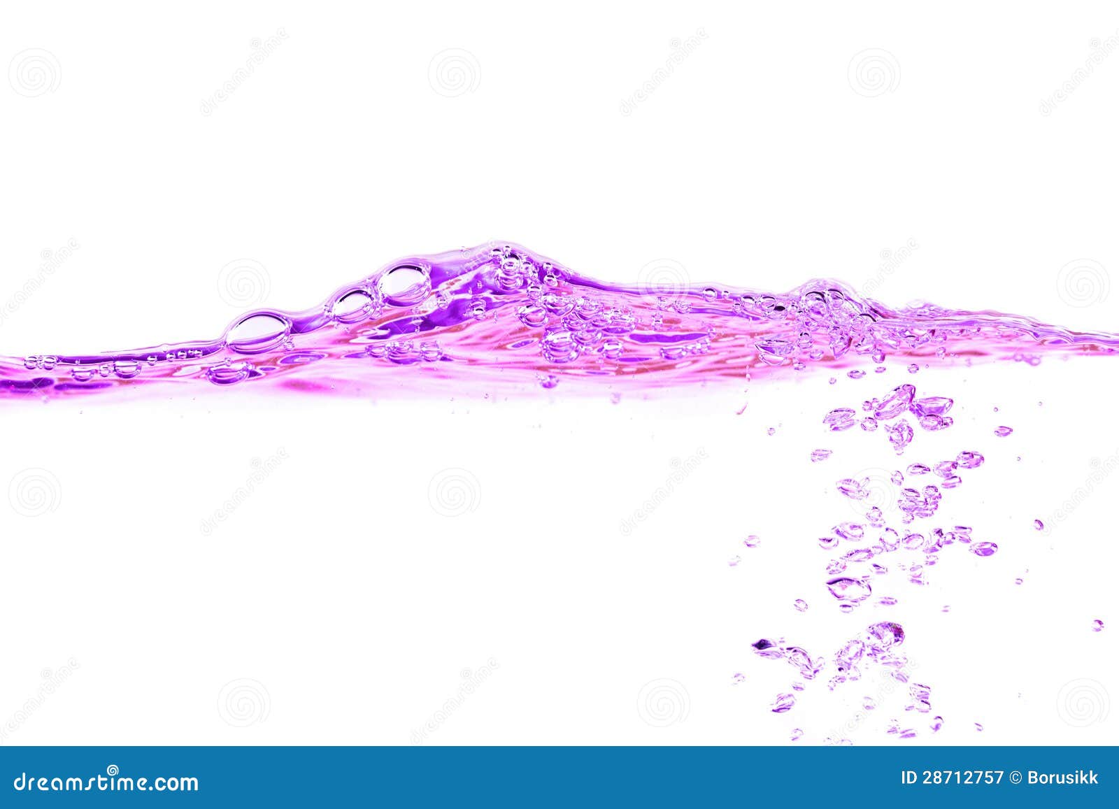 Water Wave and Splash Purple Color on White Background Stock Image ...