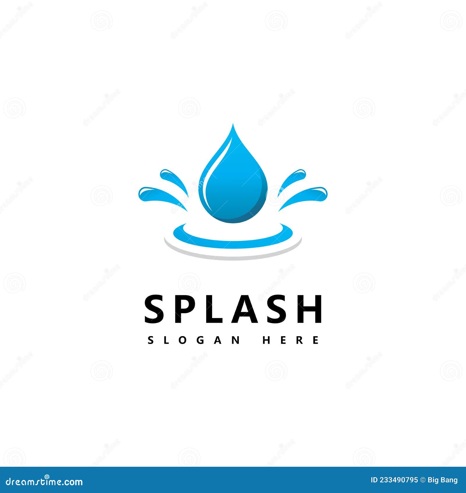 Water Wave Splash Symbol and Icon Logo Template Vector Stock Vector ...