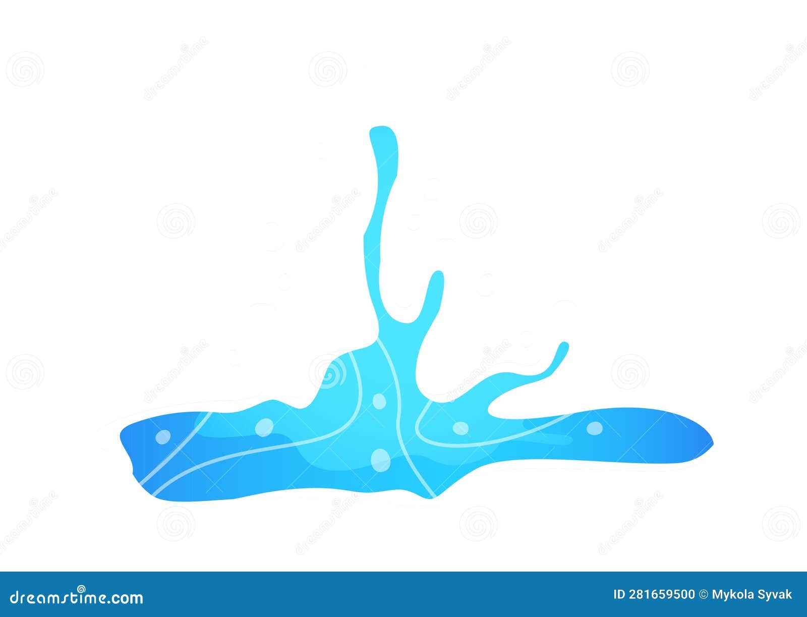 Water Wave Splash stock vector. Illustration of transparent - 281659500