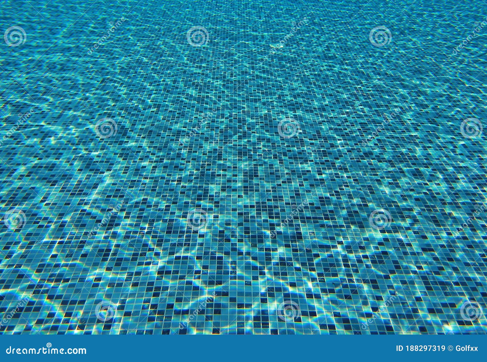 Water Wave in Swimming Pool with Light Reflecting. Texture Background ...