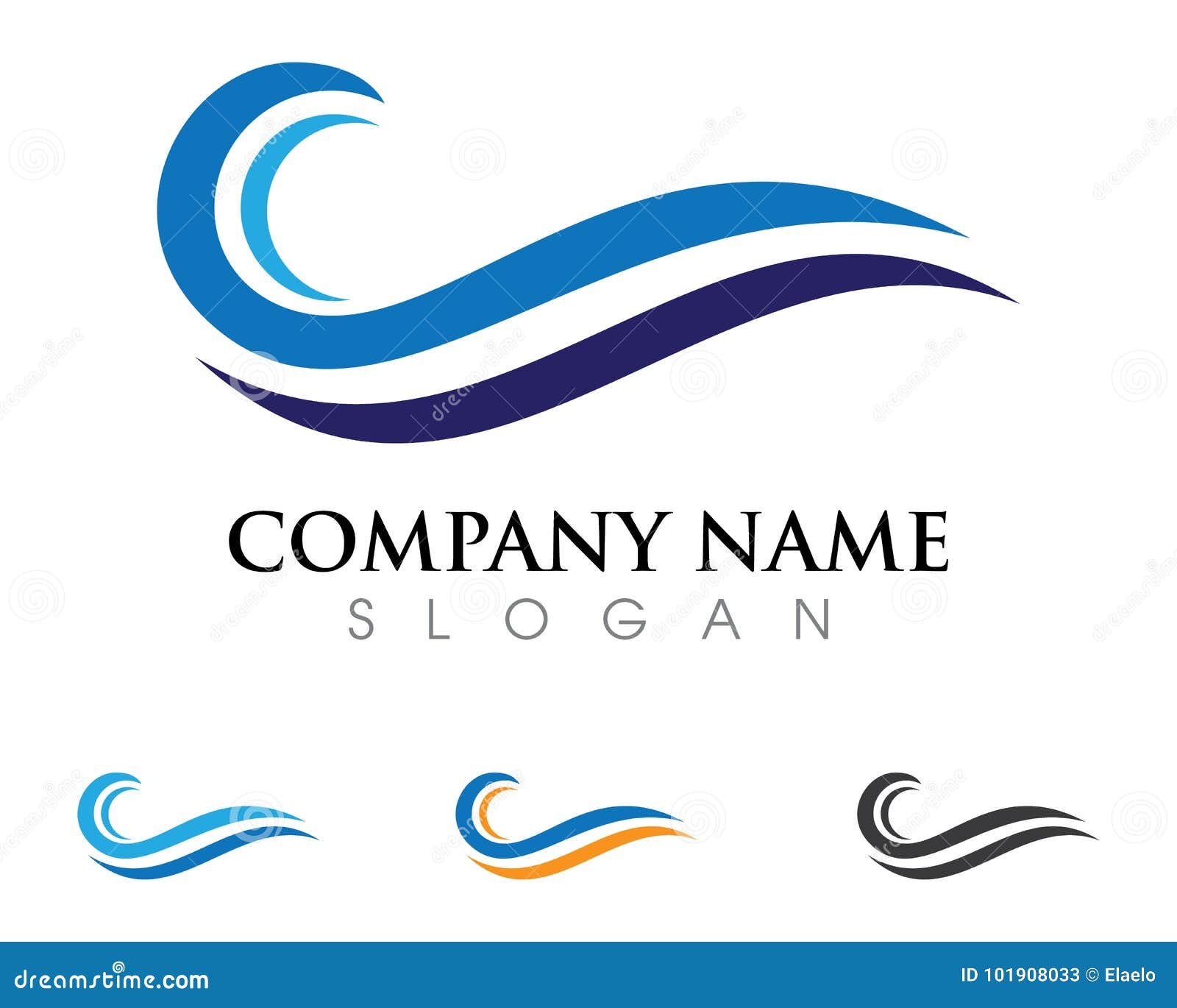 Water Wave Symbol and Icon Logo Stock Vector - Illustration of concept ...