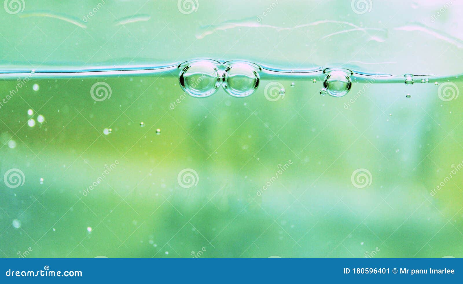 Water Wave Transparent Shot while Moving Surface with Bubbles of Air ...