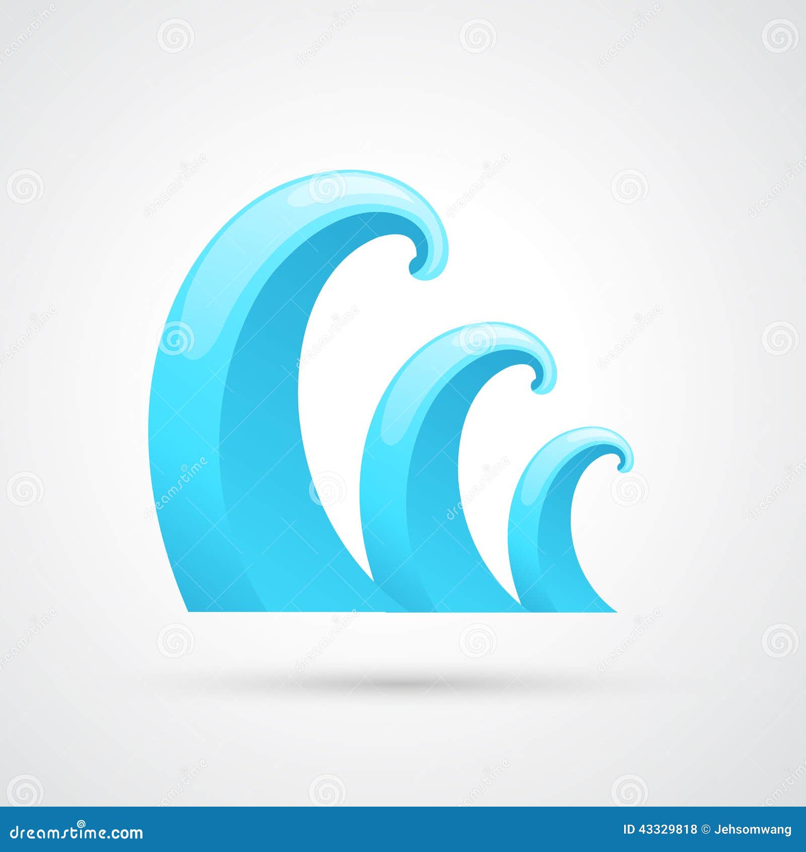 Water wave vector stock vector. Illustration of gale - 43329818