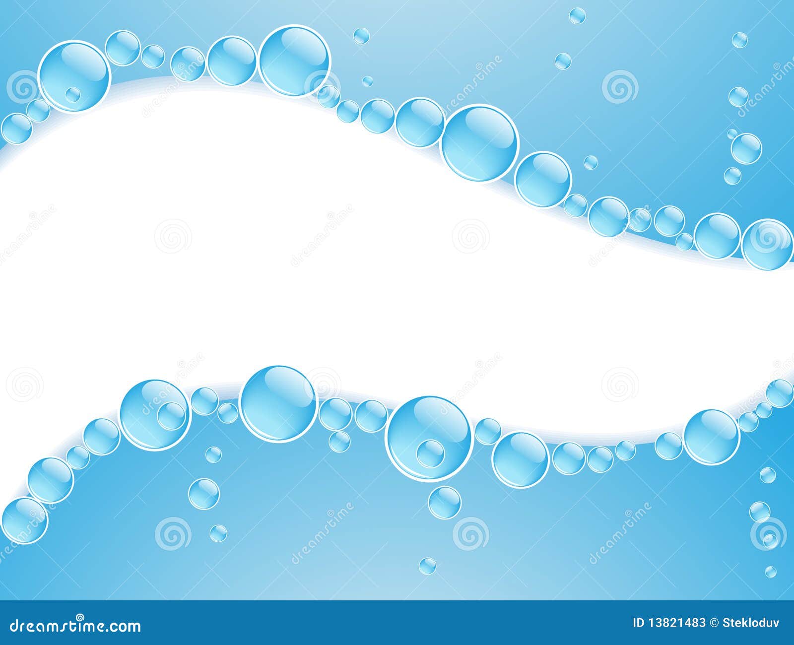 Water waves with bubbles. stock vector. Illustration of nature - 13821483