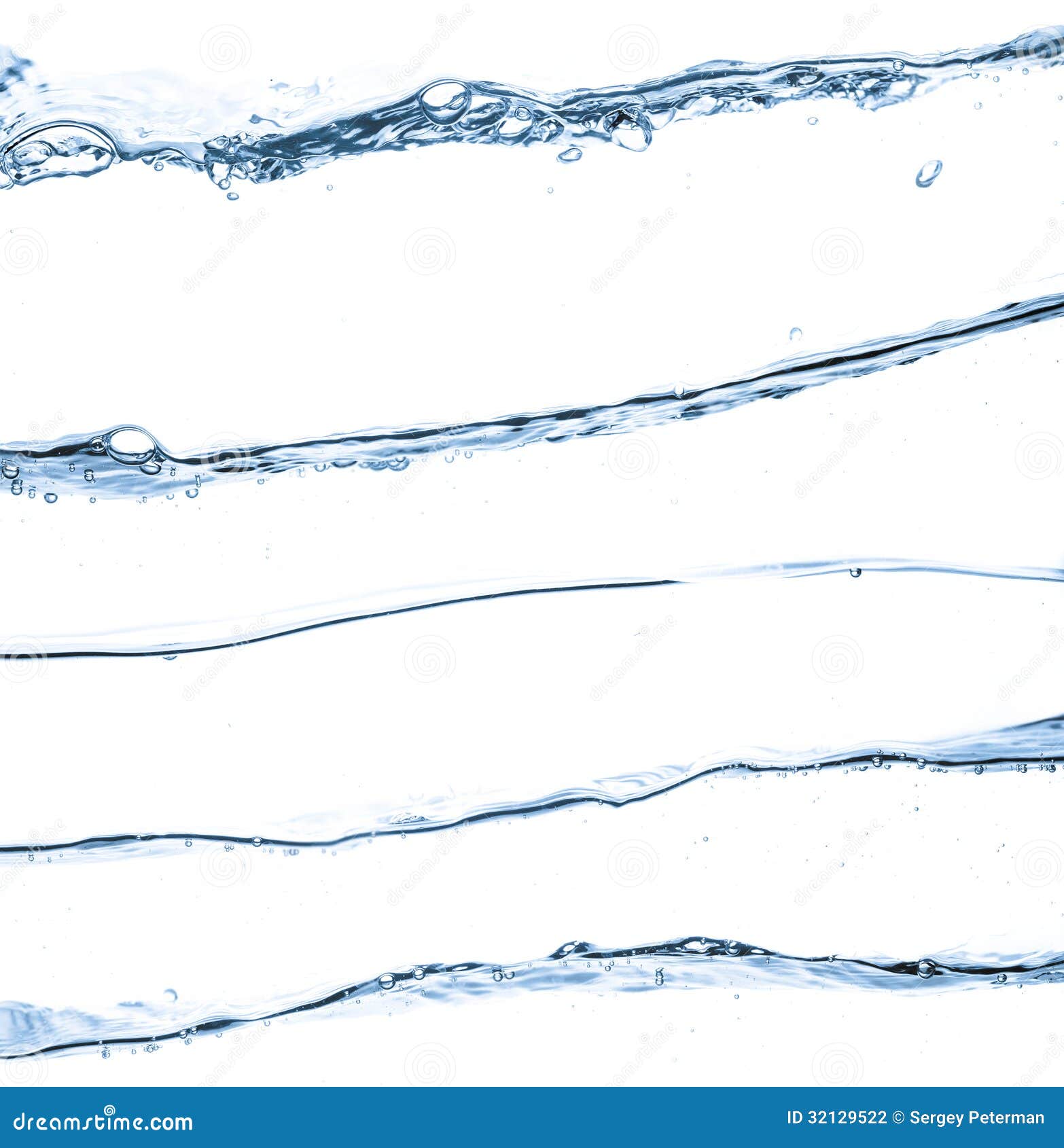 Water waves stock photo. Image of blue, isolated, power - 32129522