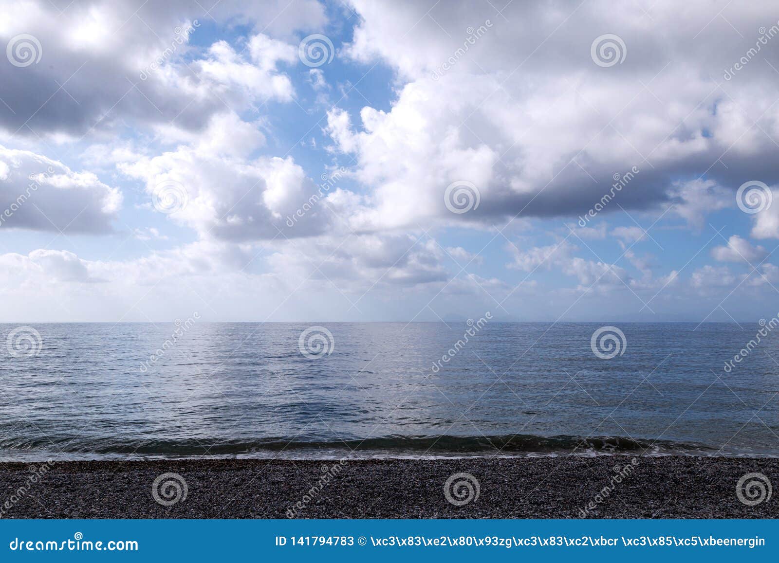 Water Waves on Cloudy Sky Background Stock Image - Image of seaside ...