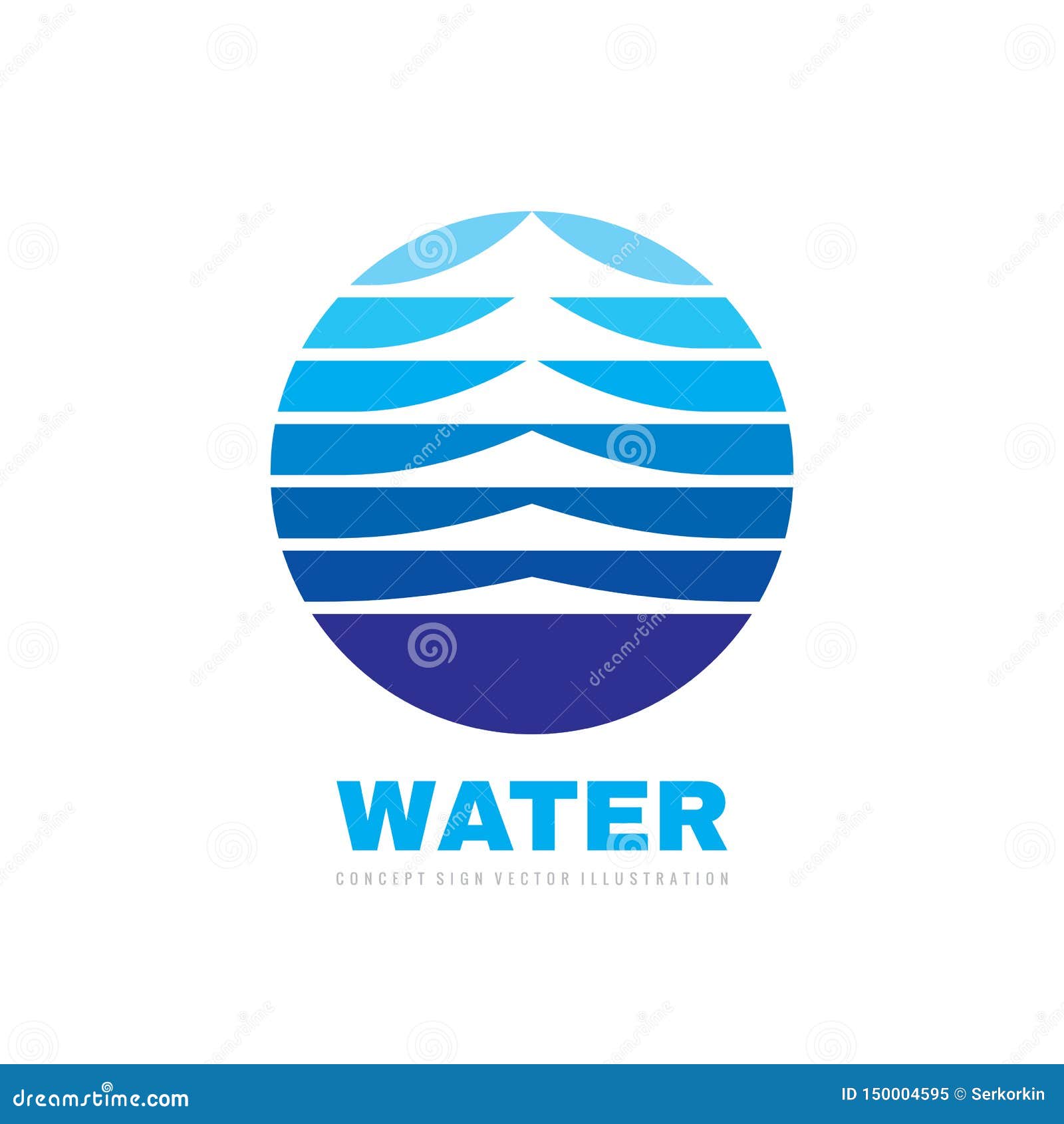 Water Waves Logo Design. Network Connection Icon. Electronic Technology ...