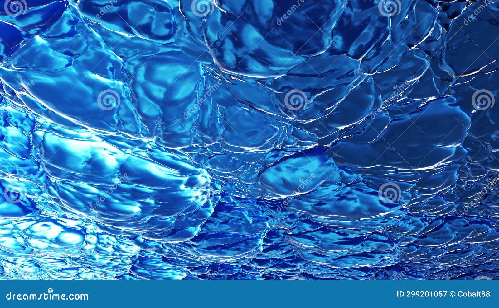 Water Waves Pattern Texture, 3d Illustration Stock Illustration ...