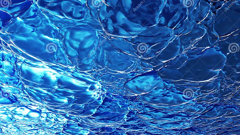 Water Waves Pattern Texture, 3d Illustration Stock Illustration ...