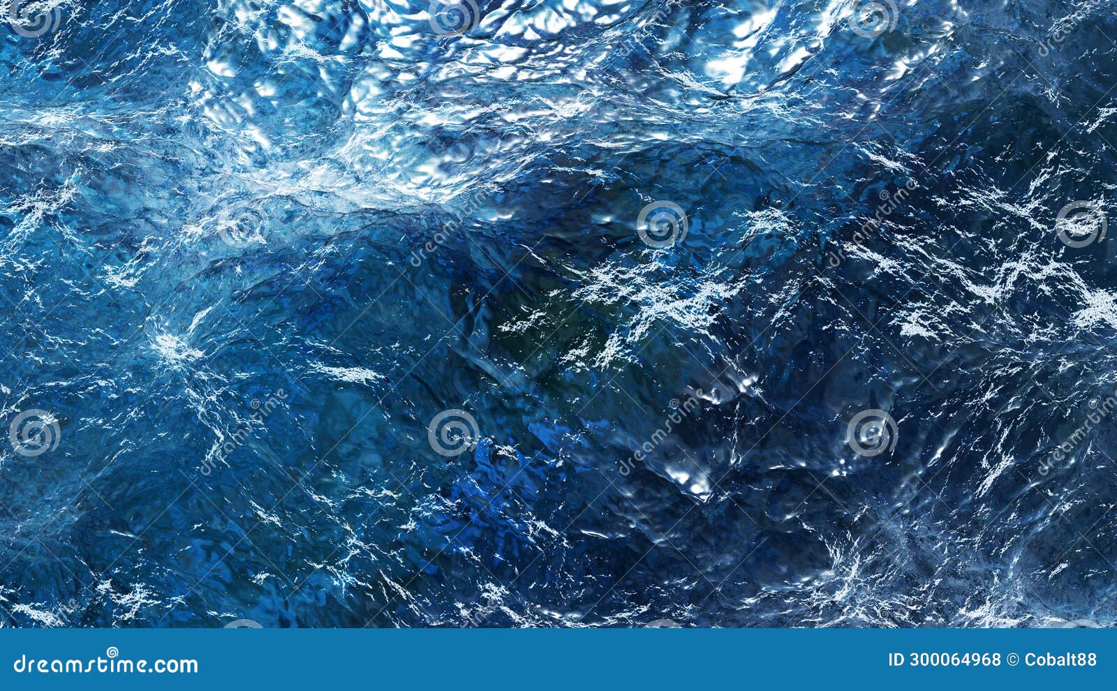 Water Waves Pattern Texture, Rough Sea Waves 3d Illustration Stock ...