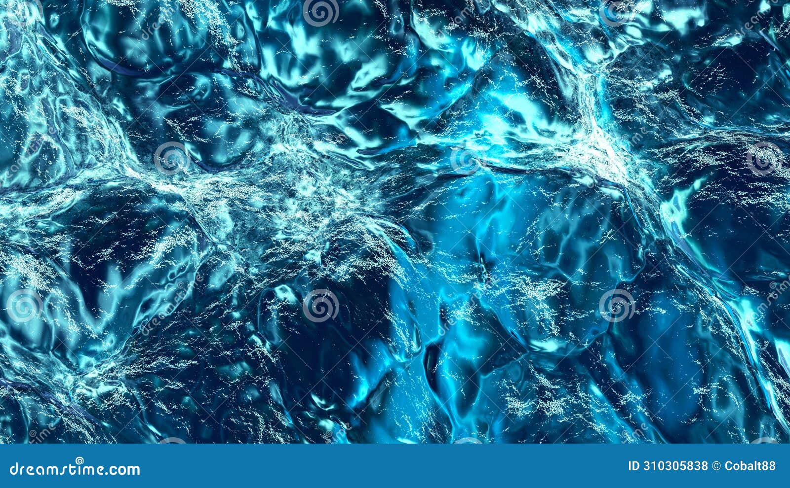 Water Waves Pattern Texture, Rough Sea Waves 3d Illustration Stock ...