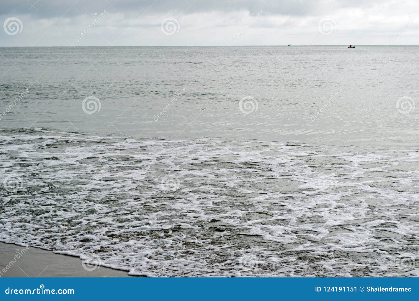 Water waves at beach stock image. Image of travel, beach - 124191151