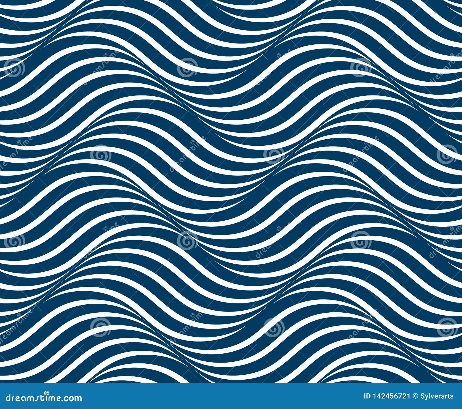 Water Waves Seamless Pattern, Vector Curve Lines Abstract Repeat Tiling ... Water Waves Seamless Pattern, Vector Curve Lines Abstract Repeat Tiling ...