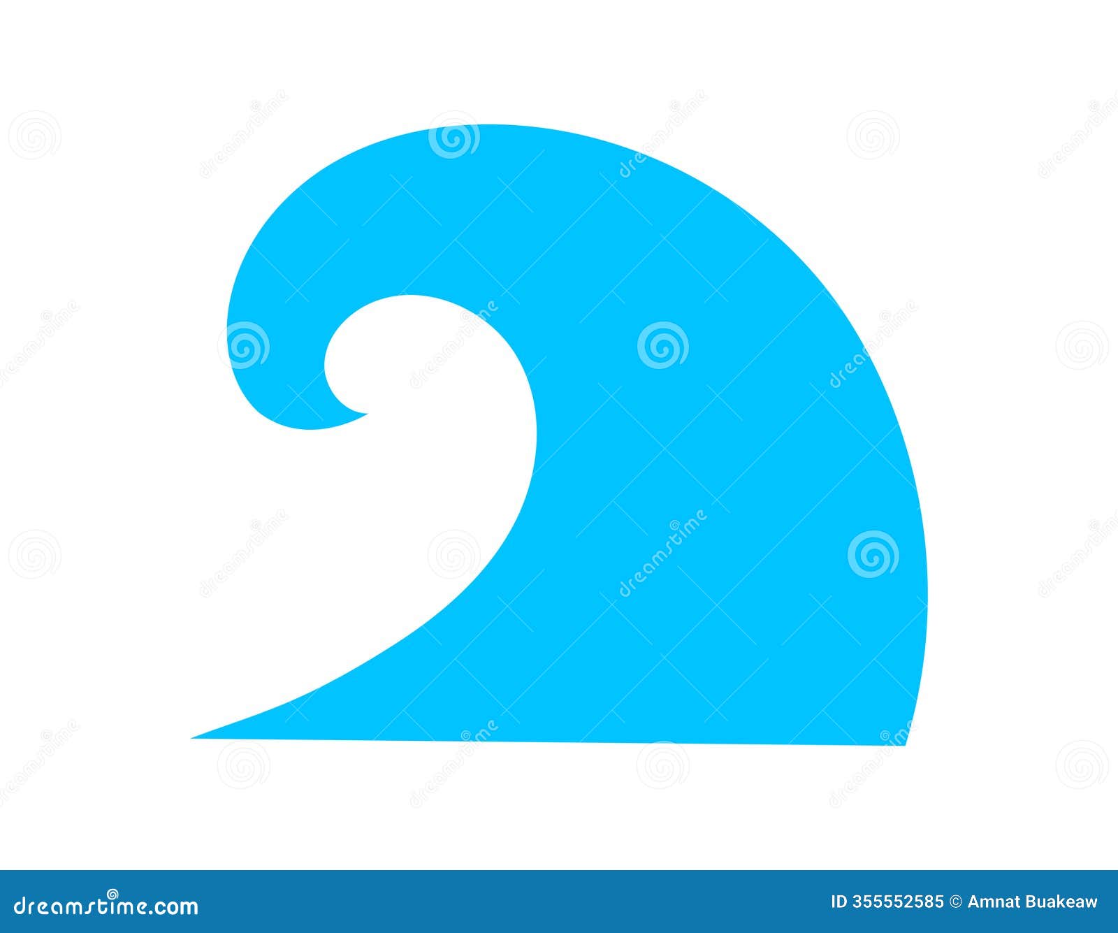 Water Waves Symbol, Wave Water Ripple Flow for Graphic, Water Splash ...