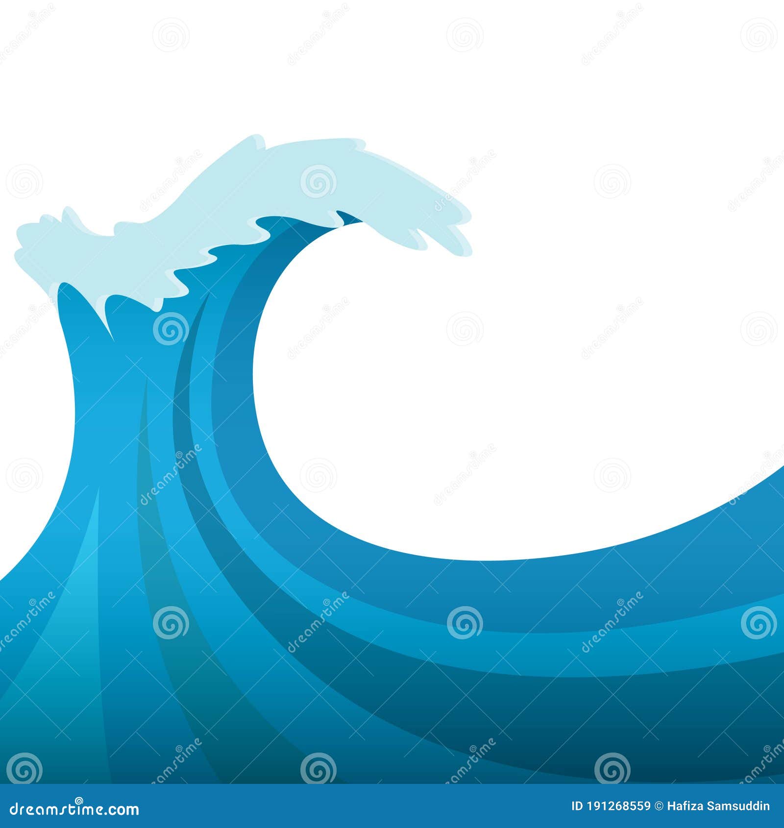 Water Waves. Vector Illustration Decorative Design Stock Vector ...