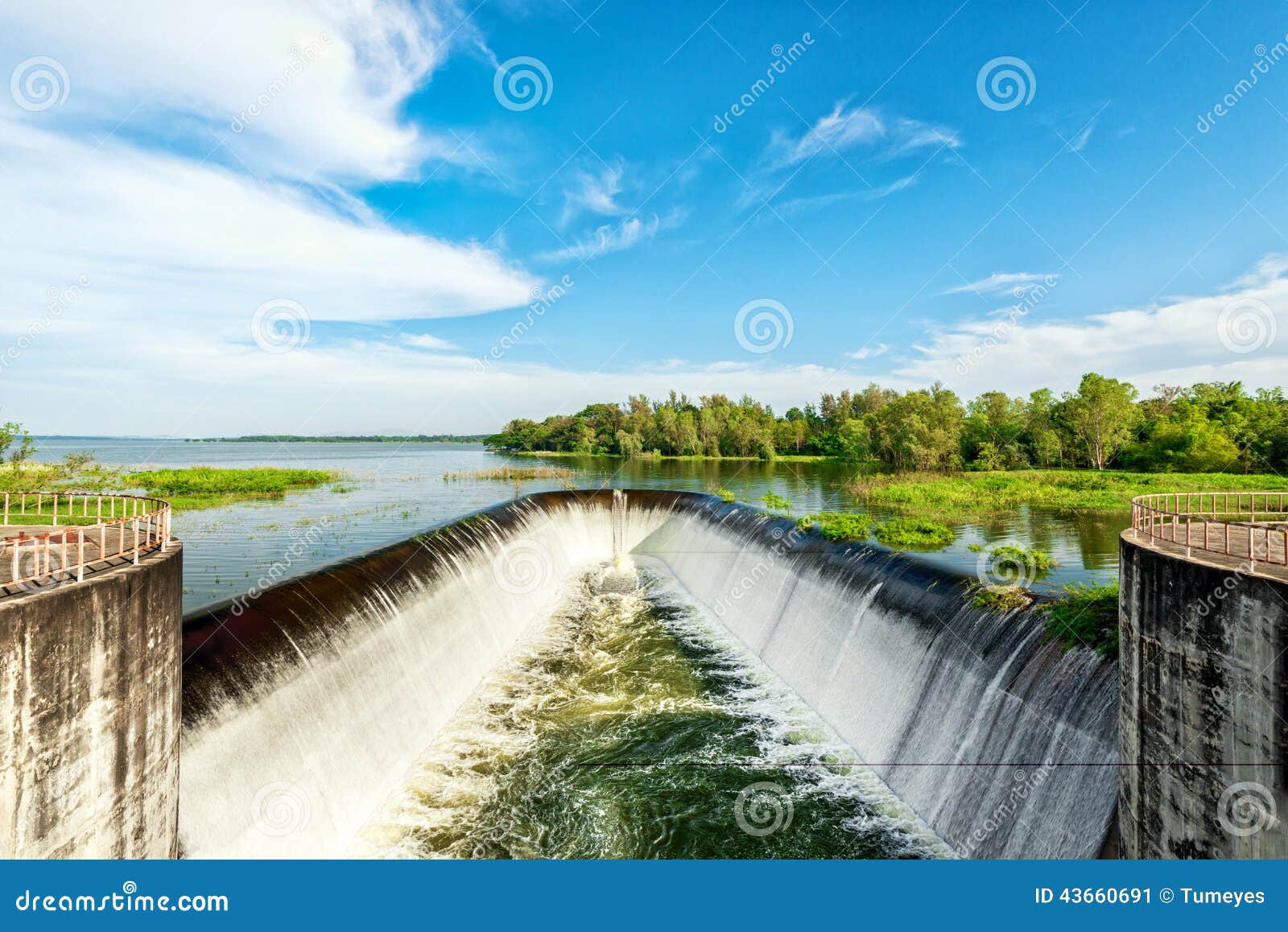 Water Dam (weir) Across The River In Winter Royalty-Free Stock Photo ...