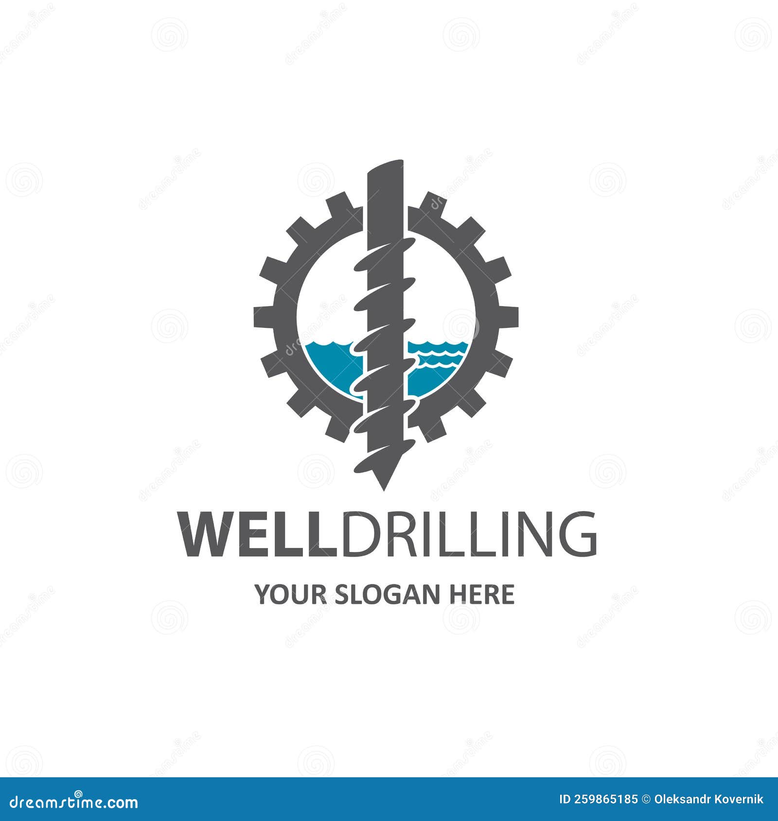 Water well drilling stock vector. Illustration of engineering - 259865185