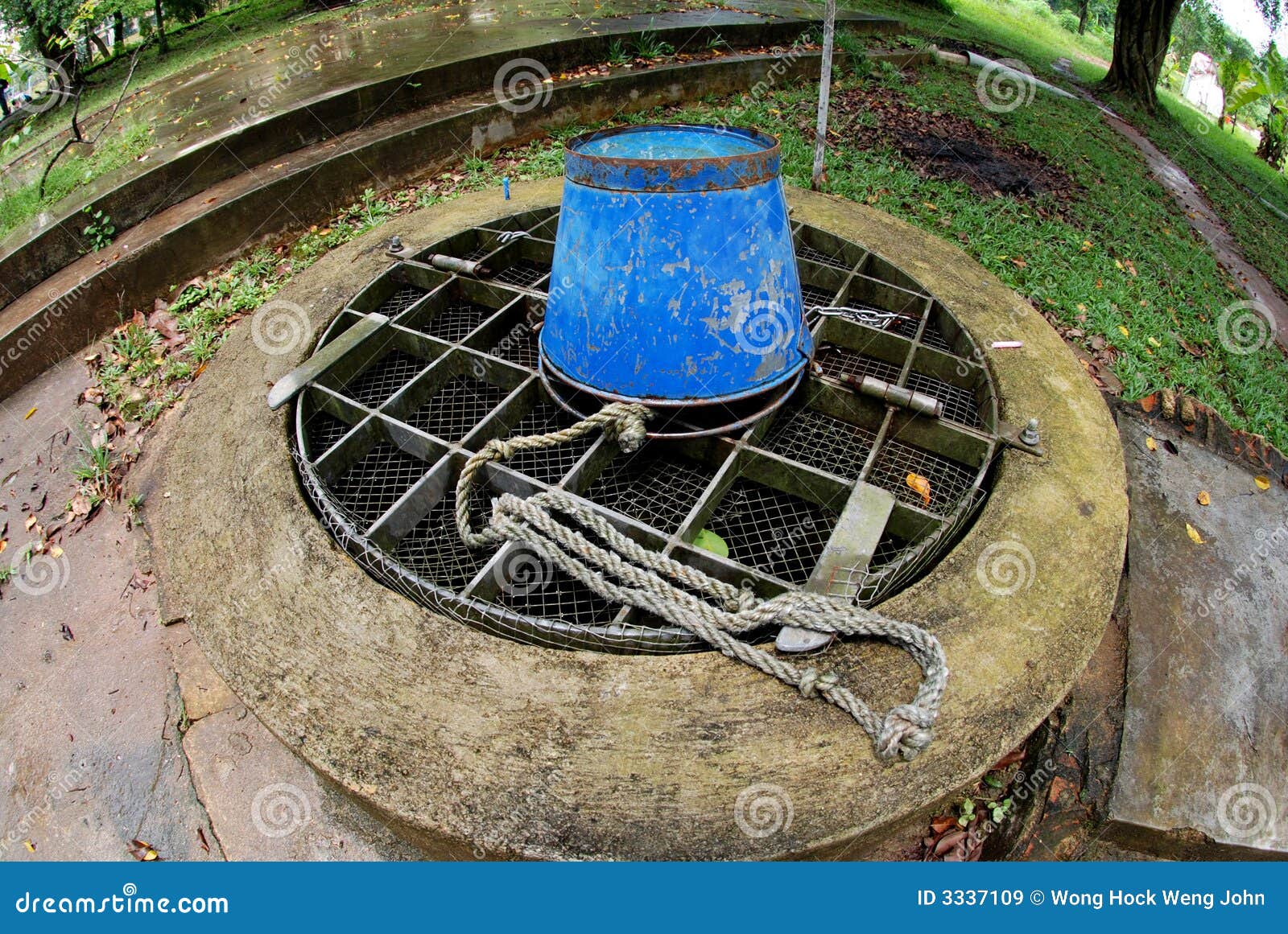 Water well in the garden stock image. Image of fresh, water - 3337109